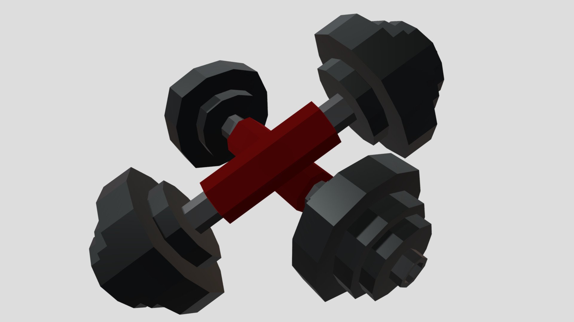 Lowpoly Dumbbell - Download Free 3D model by szaw [712e258] - Sketchfab