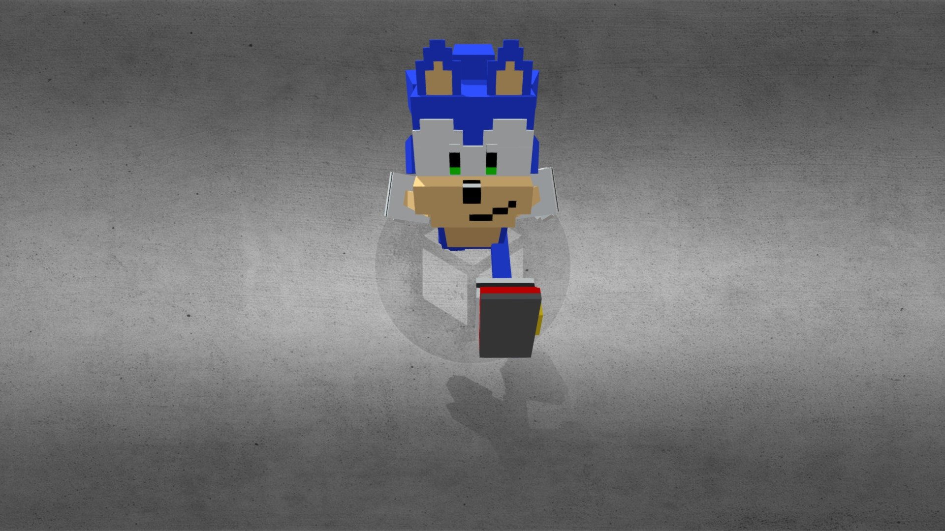 Sonic (Blockified) - 3D model by TheProSuperGamer_sketchfab (@da ...