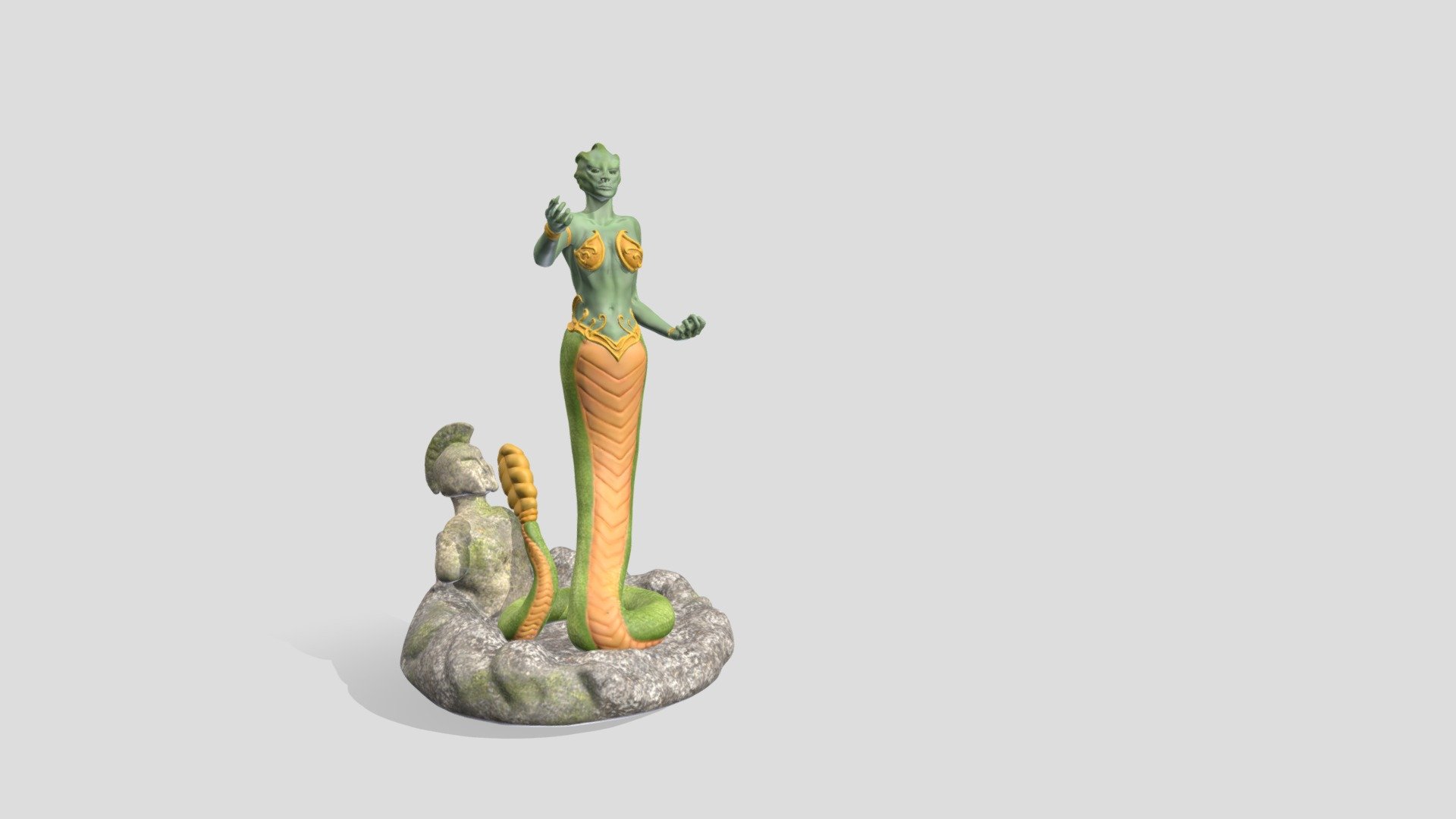 Medusa Mythological - 3D model by IsaacArroyo [712f813] - Sketchfab