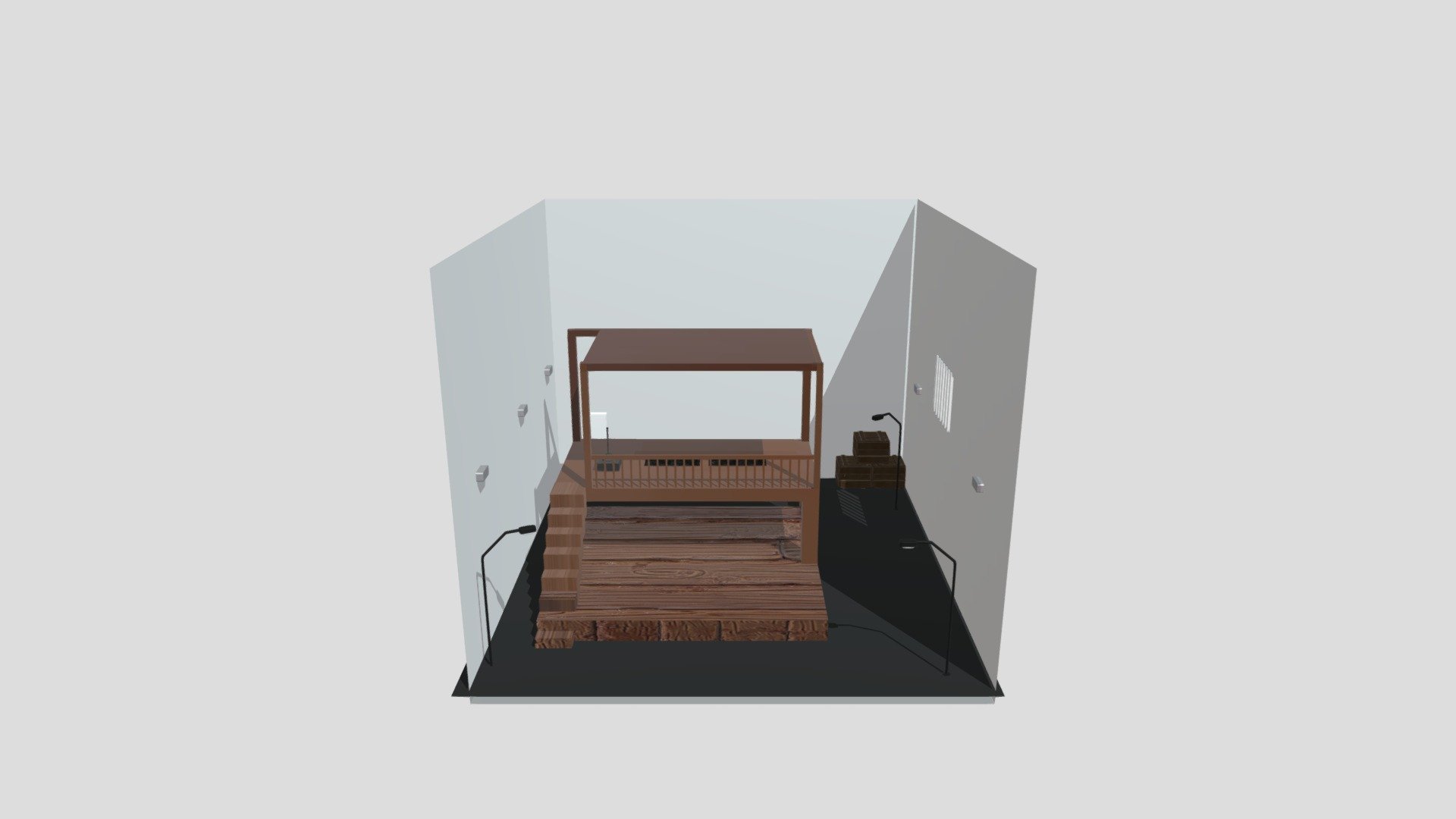 Scaffold for Execution / Gallows - Download Free 3D model by Rx.Saad425 ...