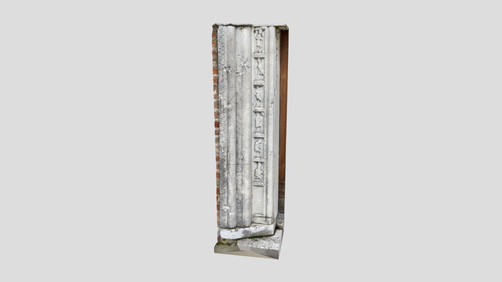 Portale Pieve di San Giorgio - Stipite sinistro - 3D model by ...