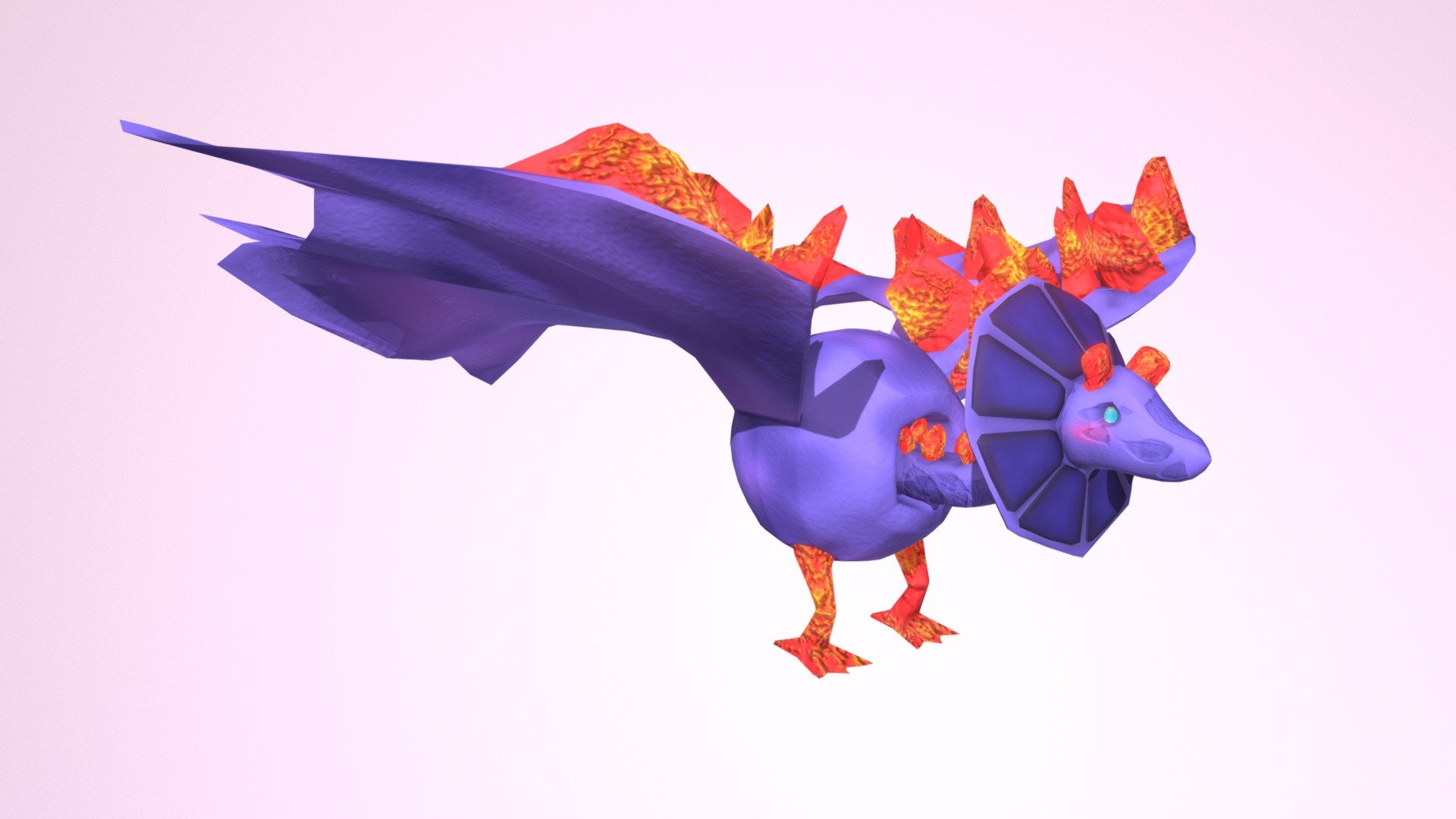 Eyeball Dragon with Texture - 3D model by Sara Wong (@whatswongwithme ...