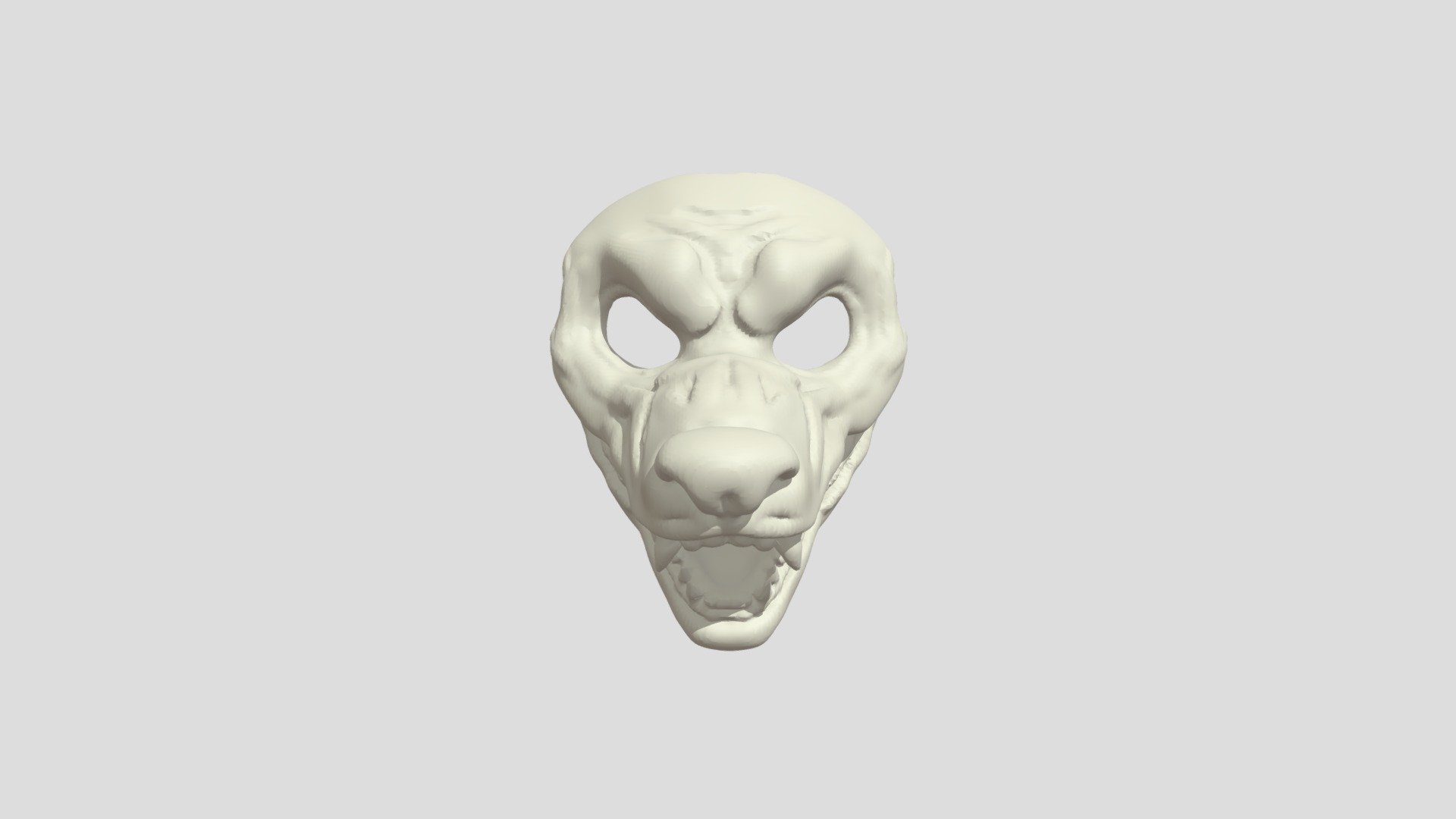 snarling dog mask - 3D model by Fenzoid [713c290] - Sketchfab