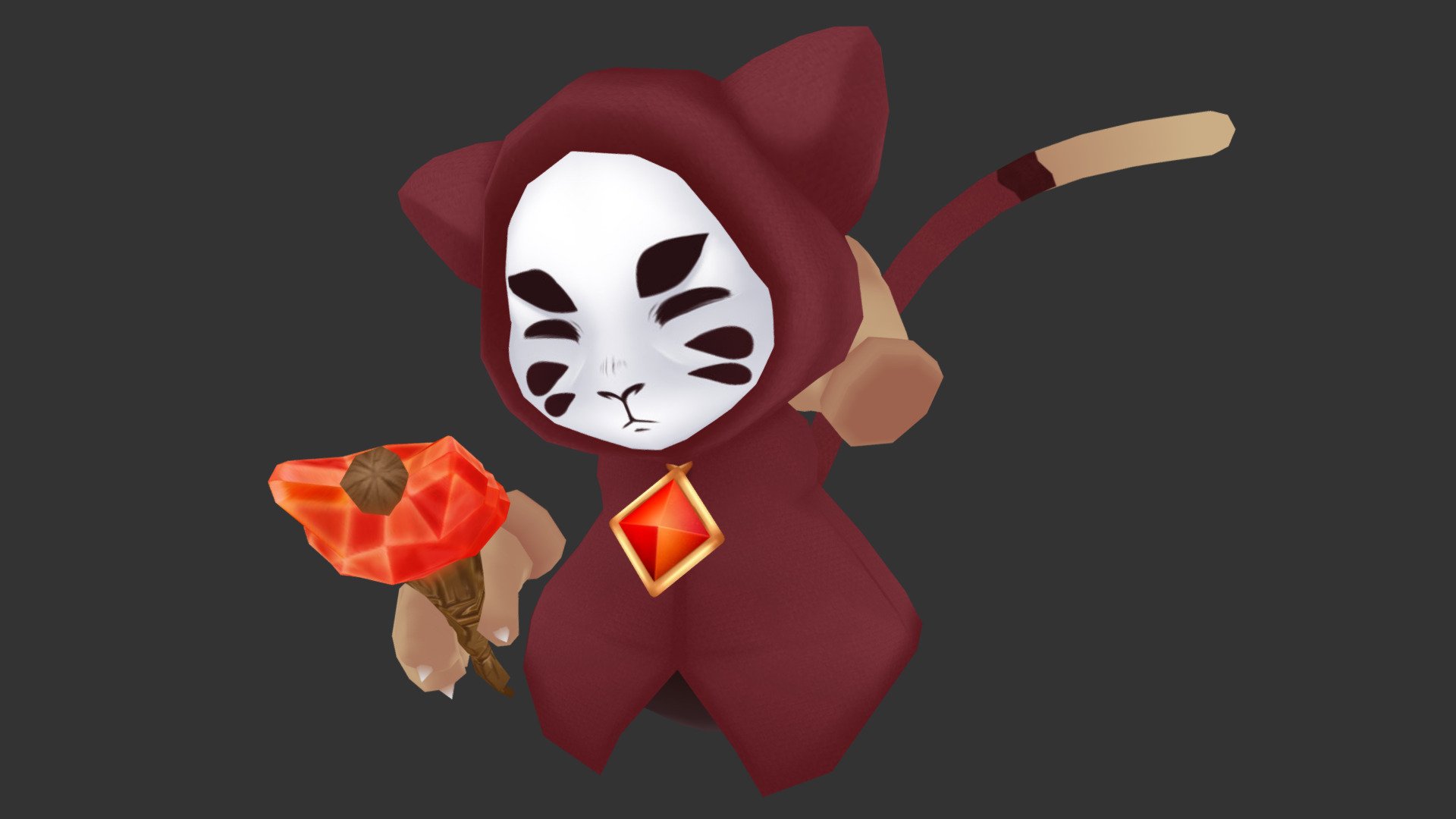 Cat Mage V2 - 3D model by ChristineDesigns [71412ed] - Sketchfab