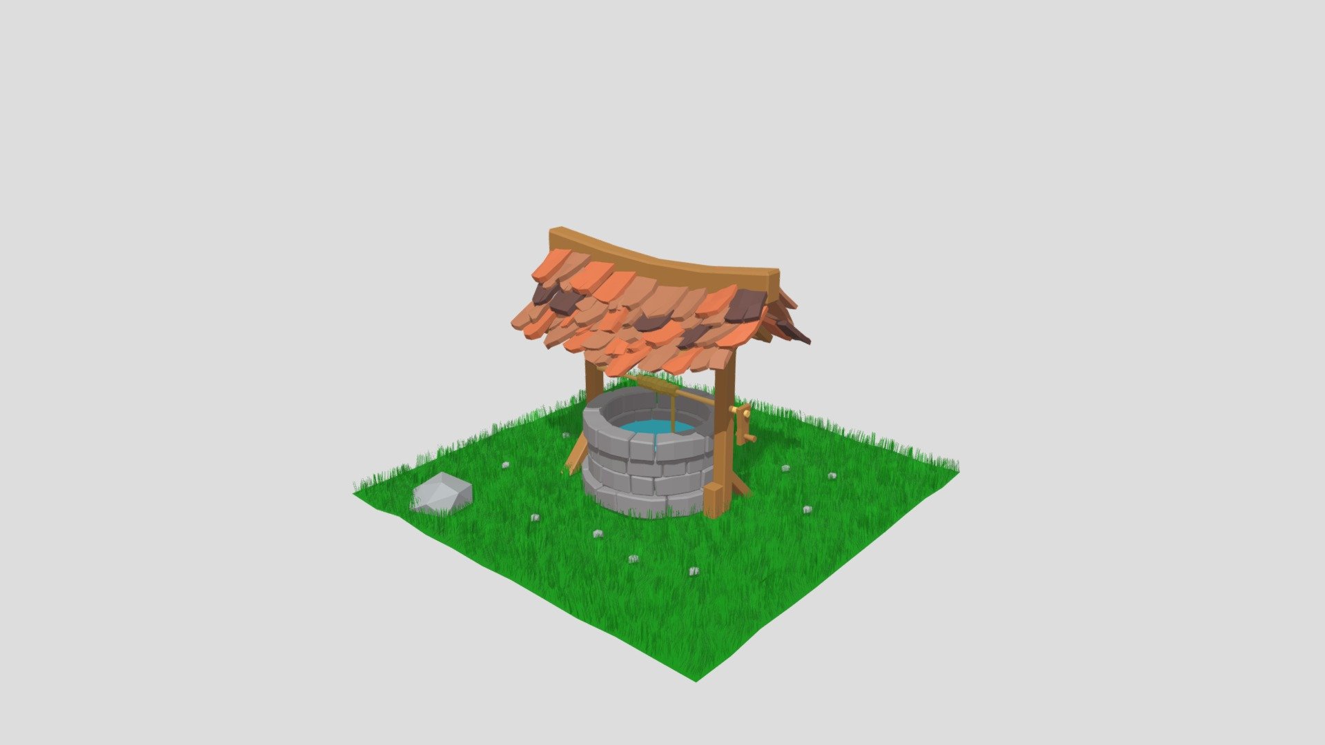 Low poly Well - Download Free 3D model by cloud (@cloudstormchnl ...