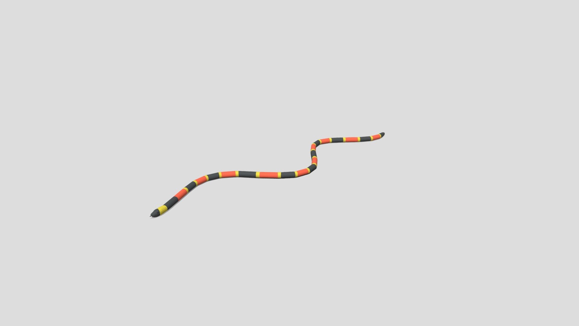 Low Poly Cartoon Coral Snake - Buy Royalty Free 3D model by chroma3d ...