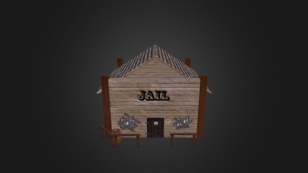 wild west Jail - 3D model by TomCutler [7147def] - Sketchfab