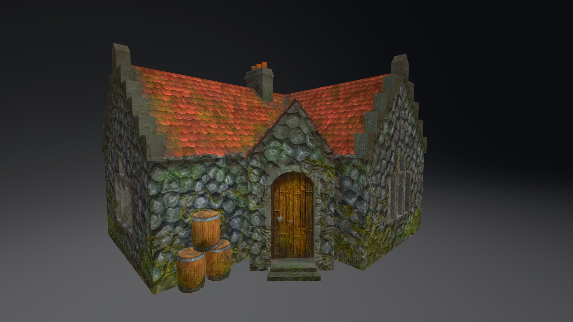 Forest house - 3D model by mwages_clemson [7147df0] - Sketchfab