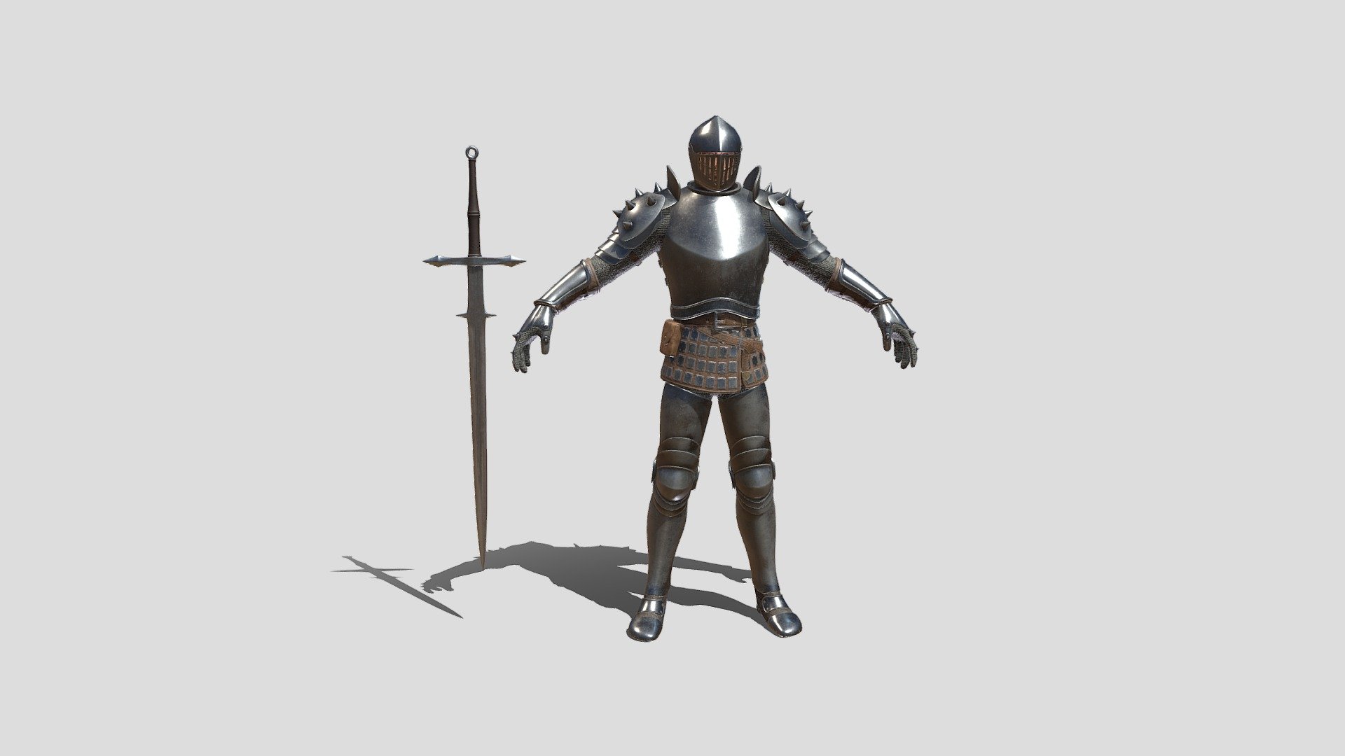Dark fantasy Knight in 5 variations Game ready - Buy Royalty Free 3D ...