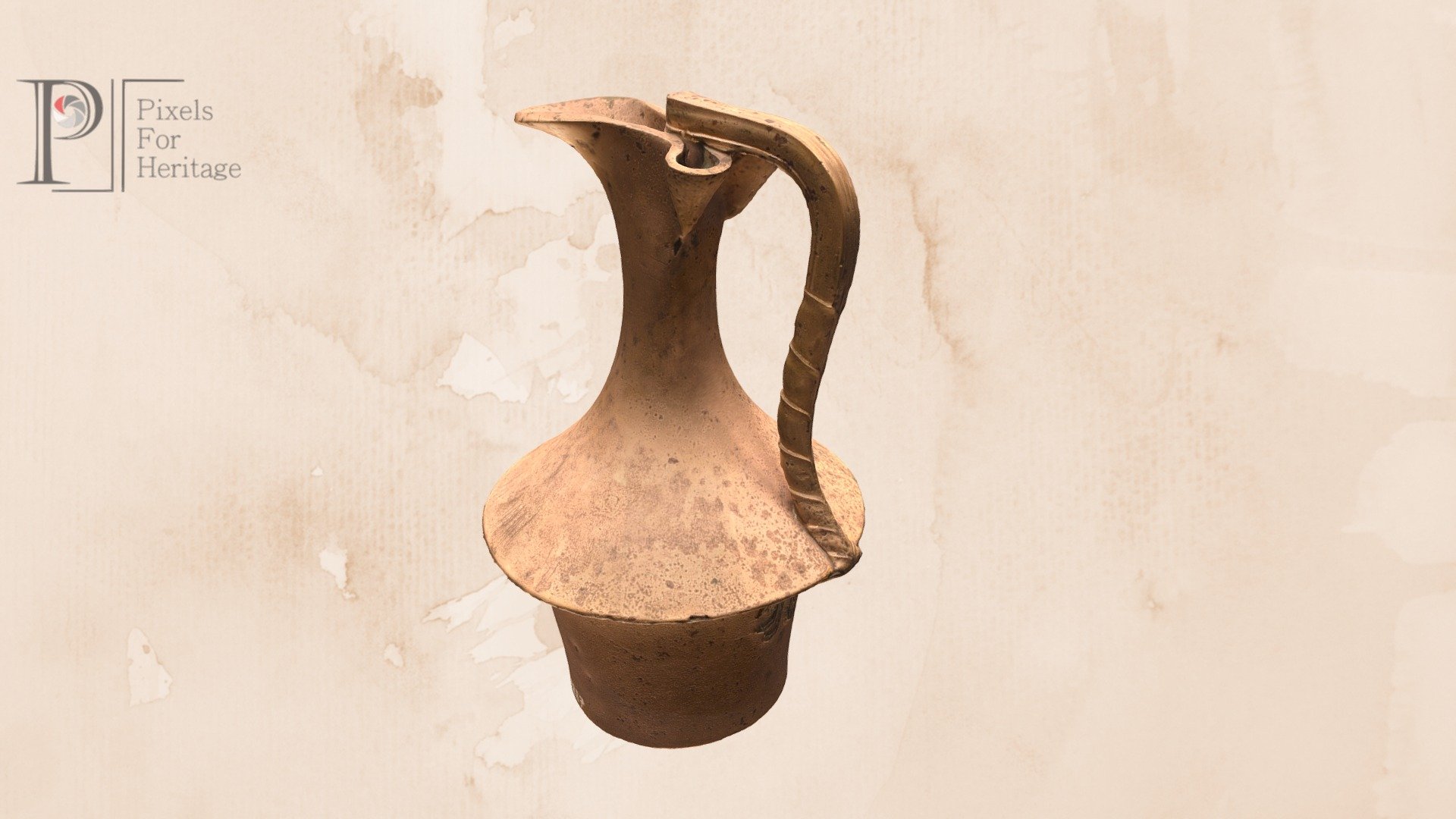 Cană de metal (Oinoche sau urcior de bronz) - Download Free 3D model by ...