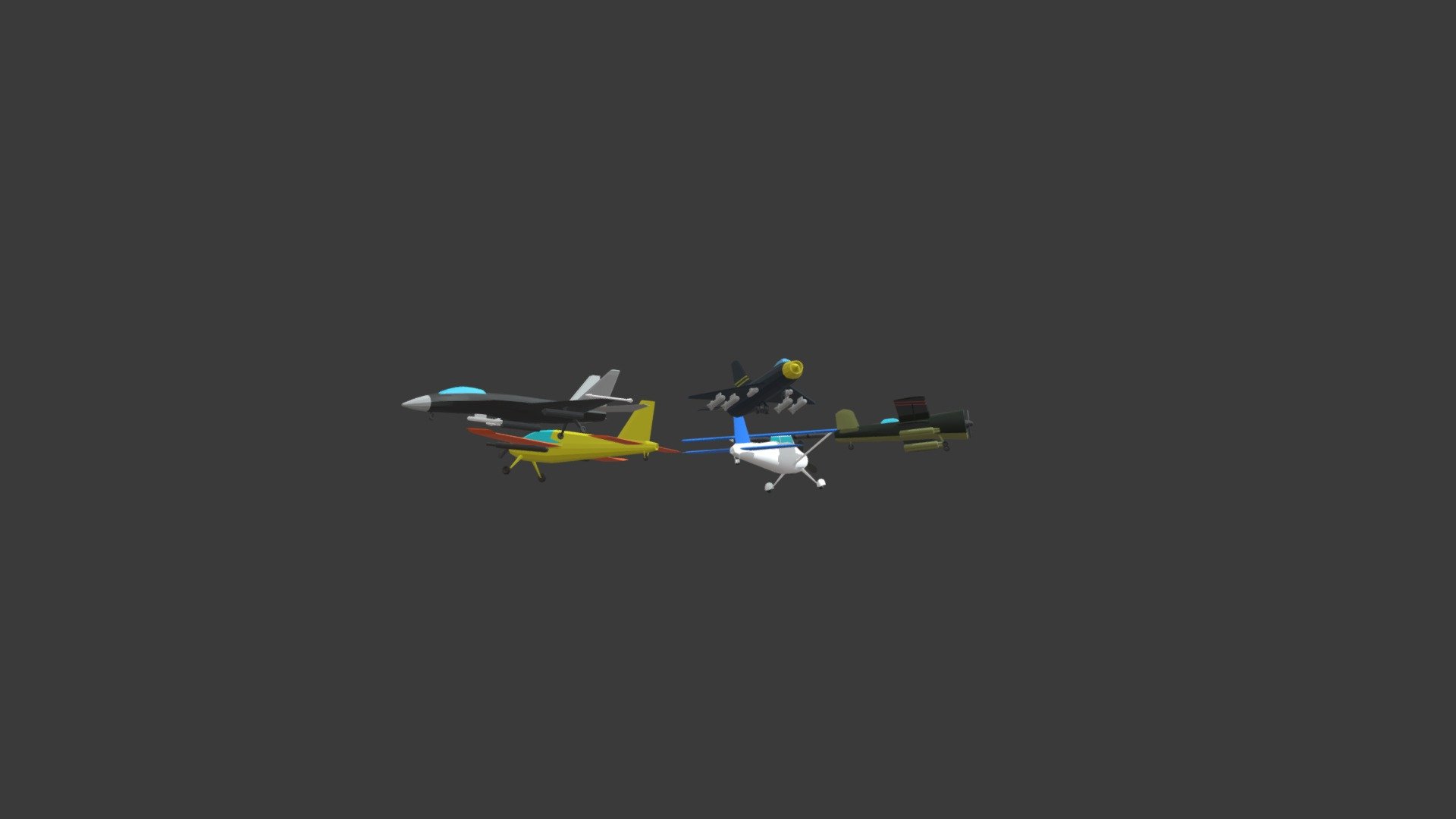 Low poly Fighter Jets - Download Free 3D model by Ikram (@IkramBandagi ...