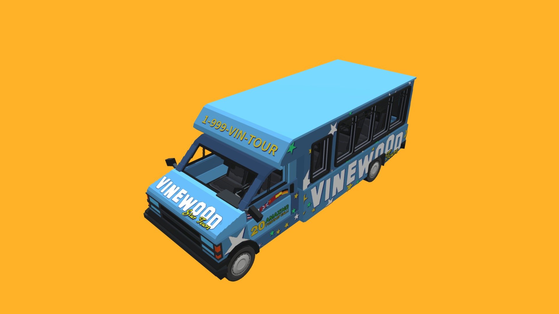 PixelMine | Tourbus - 3D model by PixelMine [715270f] - Sketchfab