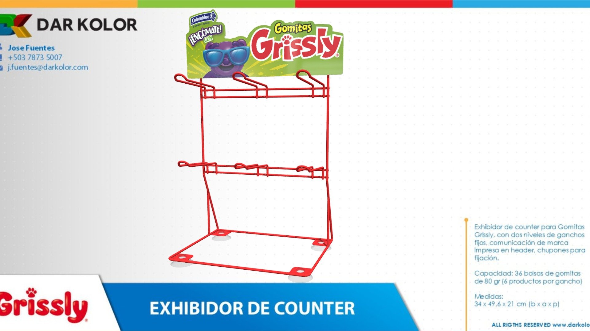 Exhibidor Counter Grissly - 3D model by DarKolor SA (@darkolor20 ...