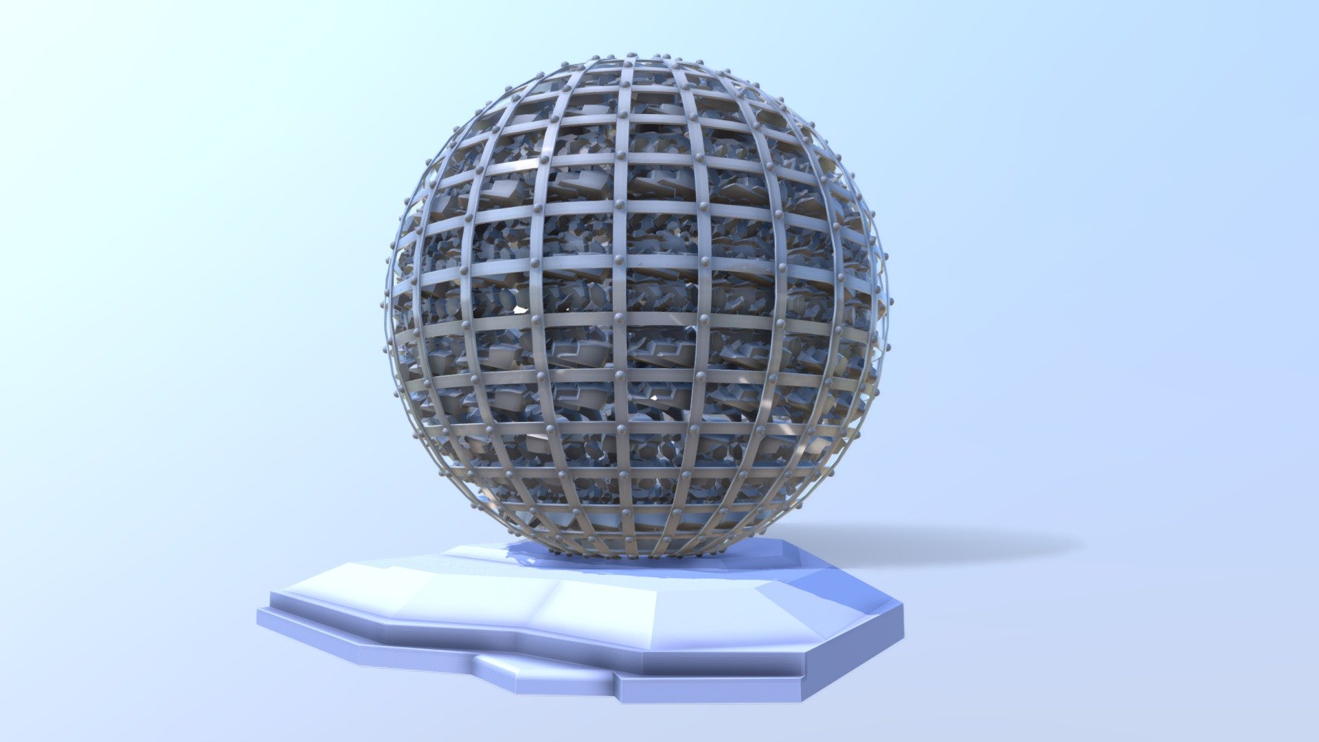 Nuclear Sphere Sculpture - 3D model by phillip hawkins (@philliphawkins ...