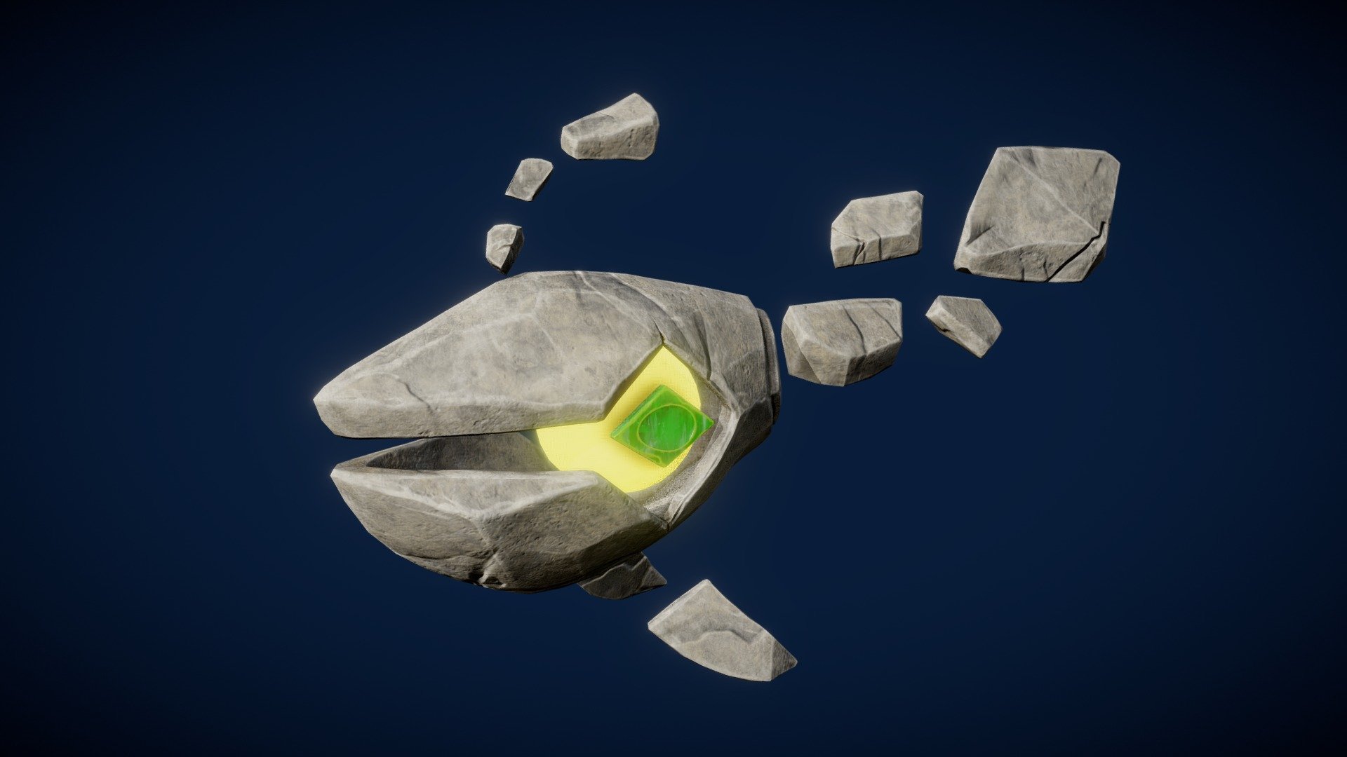 Small Stone Fish - 3D model by Artur Jones (@arturjones) [71542a2 ...