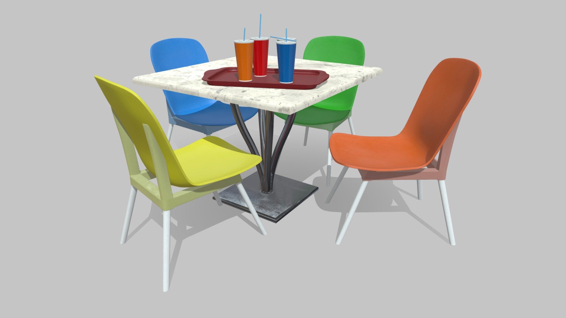 Cafe table - Buy Royalty Free 3D model by Vlad_off [71544c2 ...