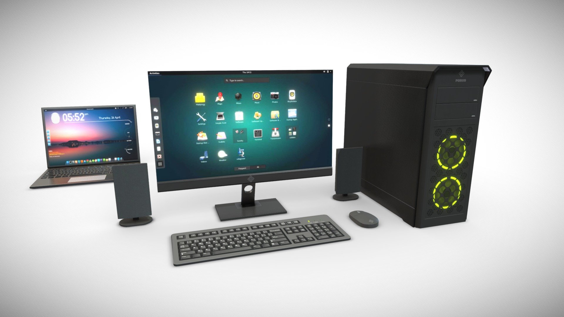 PC - 3D model by 3ddominator (@roughdominator) [71551d2] - Sketchfab