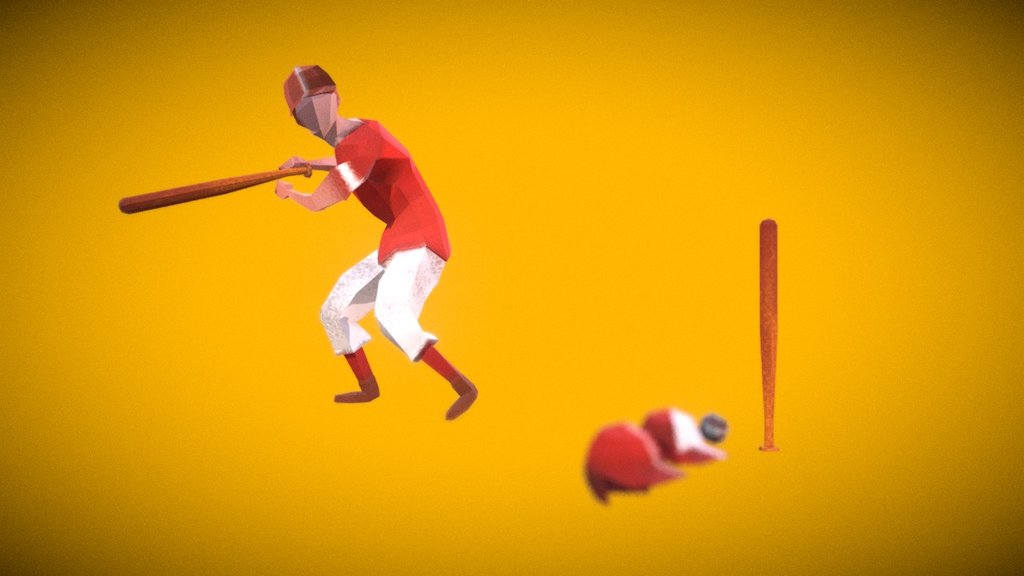 Baseball Man - 3D model by TaikaStudios [71598a9] - Sketchfab
