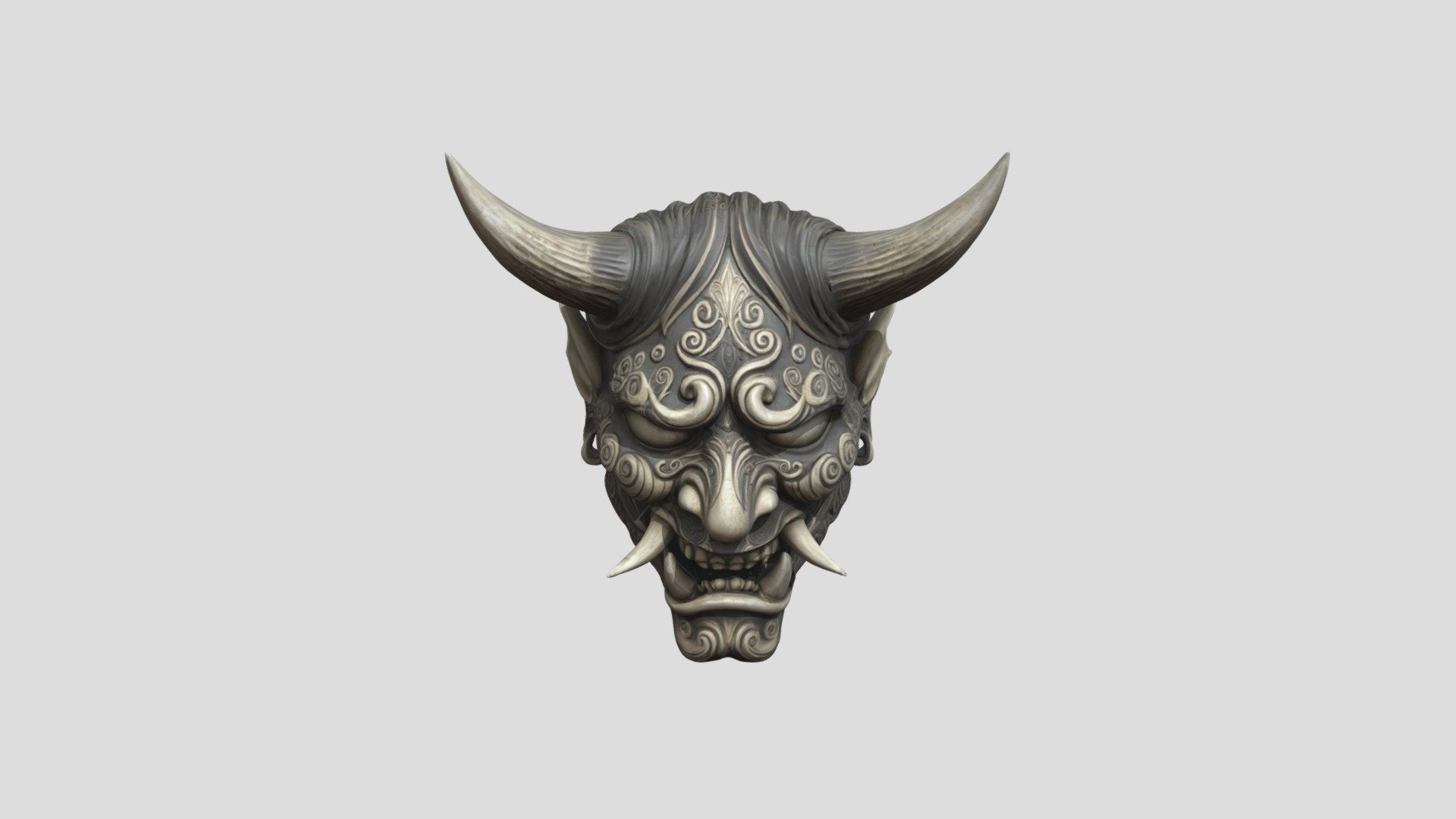 Demon Mask Oni - 3D model by Escoto8496 [715ce50] - Sketchfab