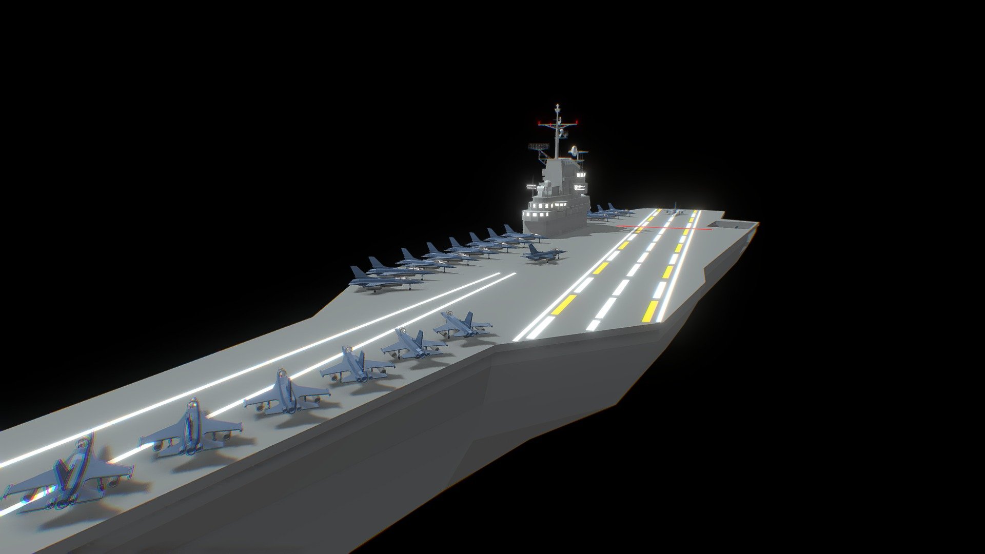 aircraft carrier - Download Free 3D model by Victorcstr [715d288 ...
