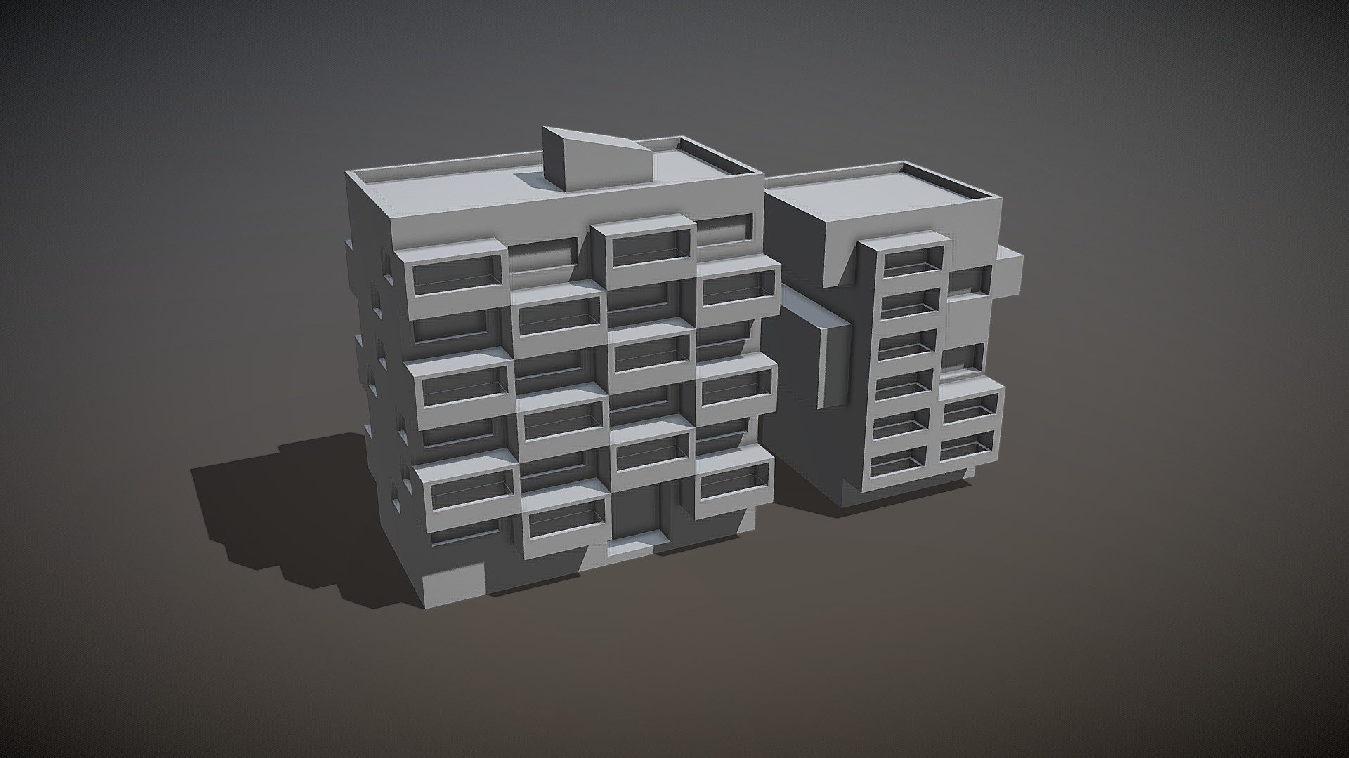 Simple Lowpoly Apartment Buildings - Download Free 3D model by tamminen ...