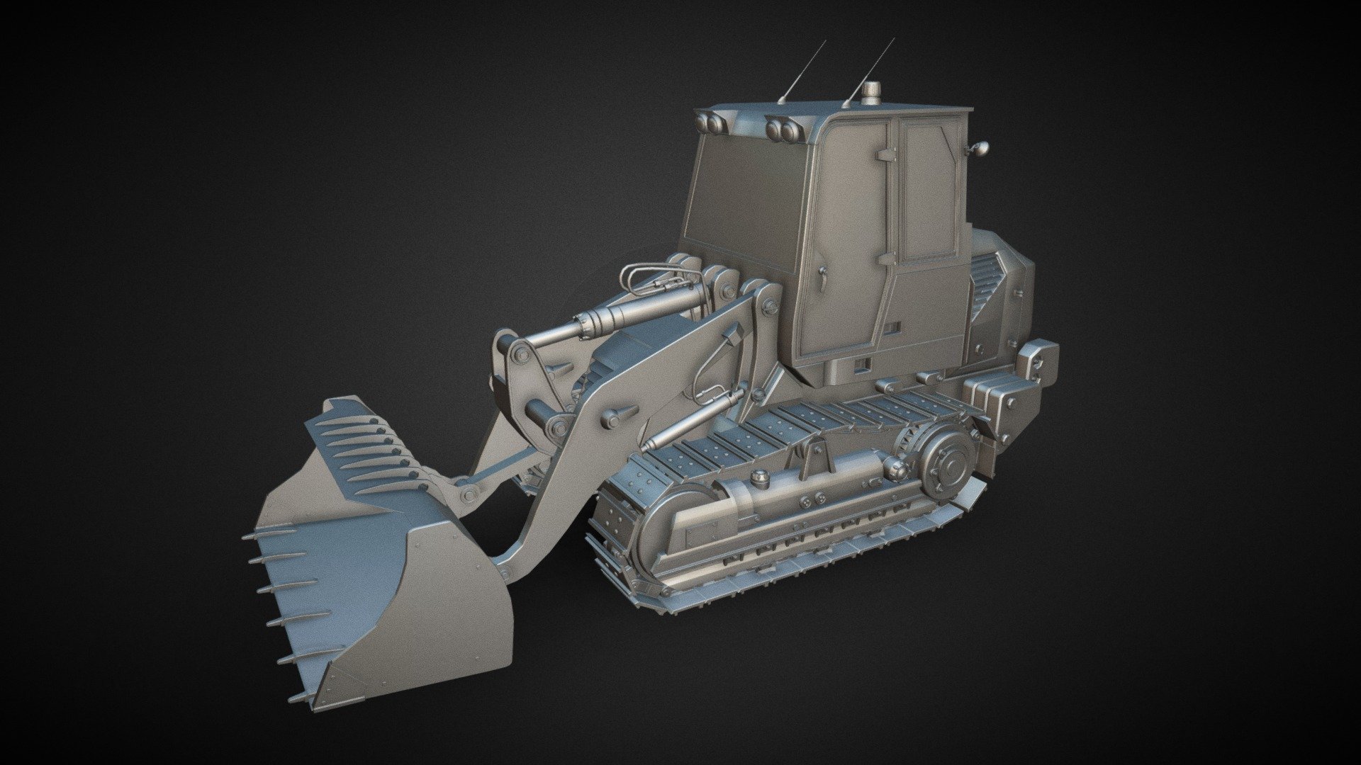 Track loader - 3D model by mohamedhussien [715ddad] - Sketchfab