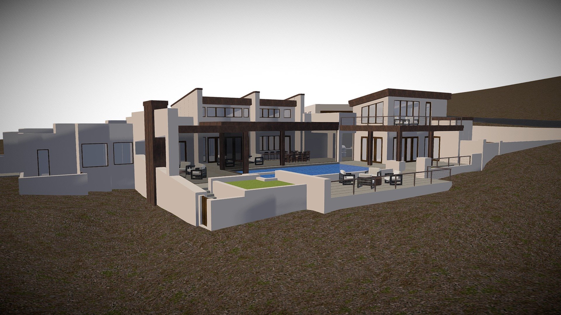 Higgins Residence - 3D model by Jessica Hutchison-Rough ...