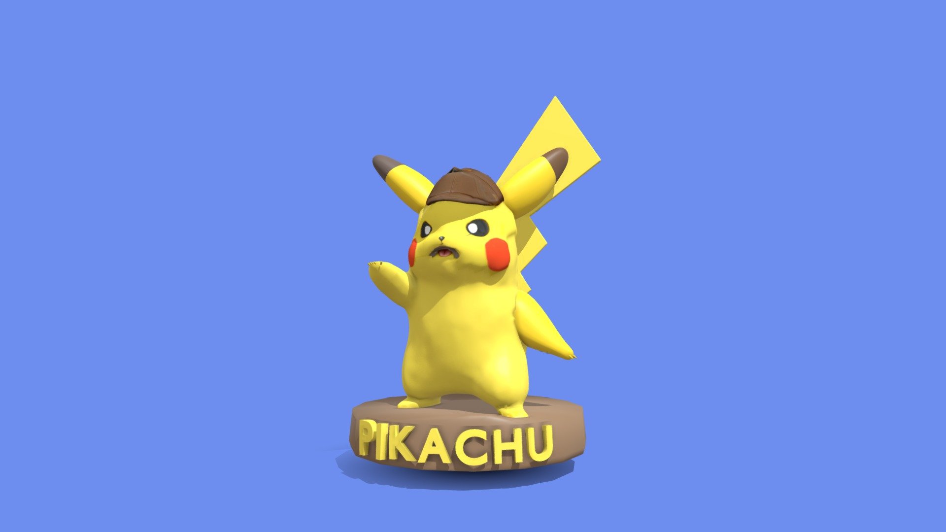 Detective Pikachu, Pokemon, 3D - Download Free 3D model by LightRush3d ...