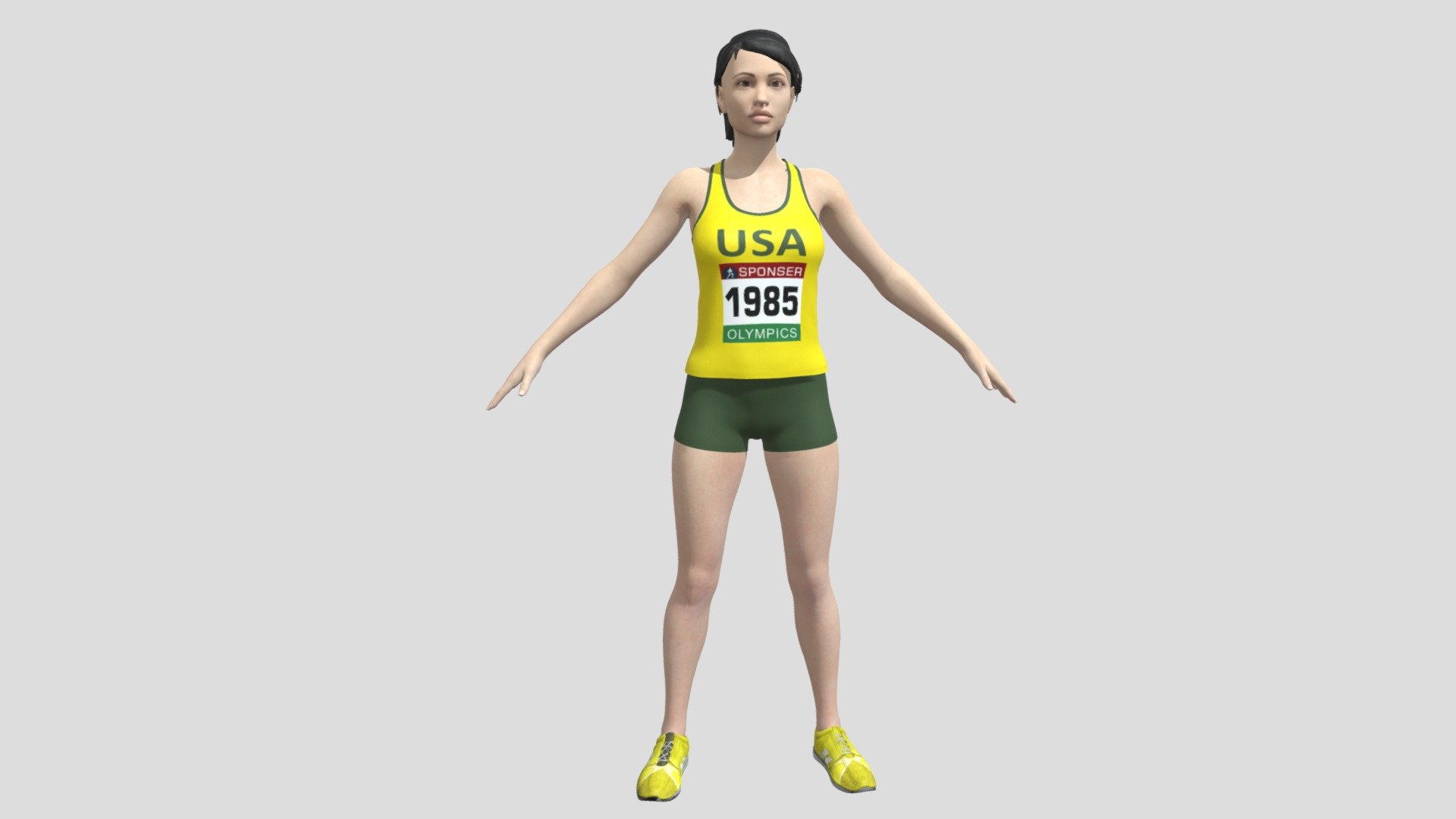Female Athlete Runner - Buy Royalty Free 3D model by trish.j2109 ...