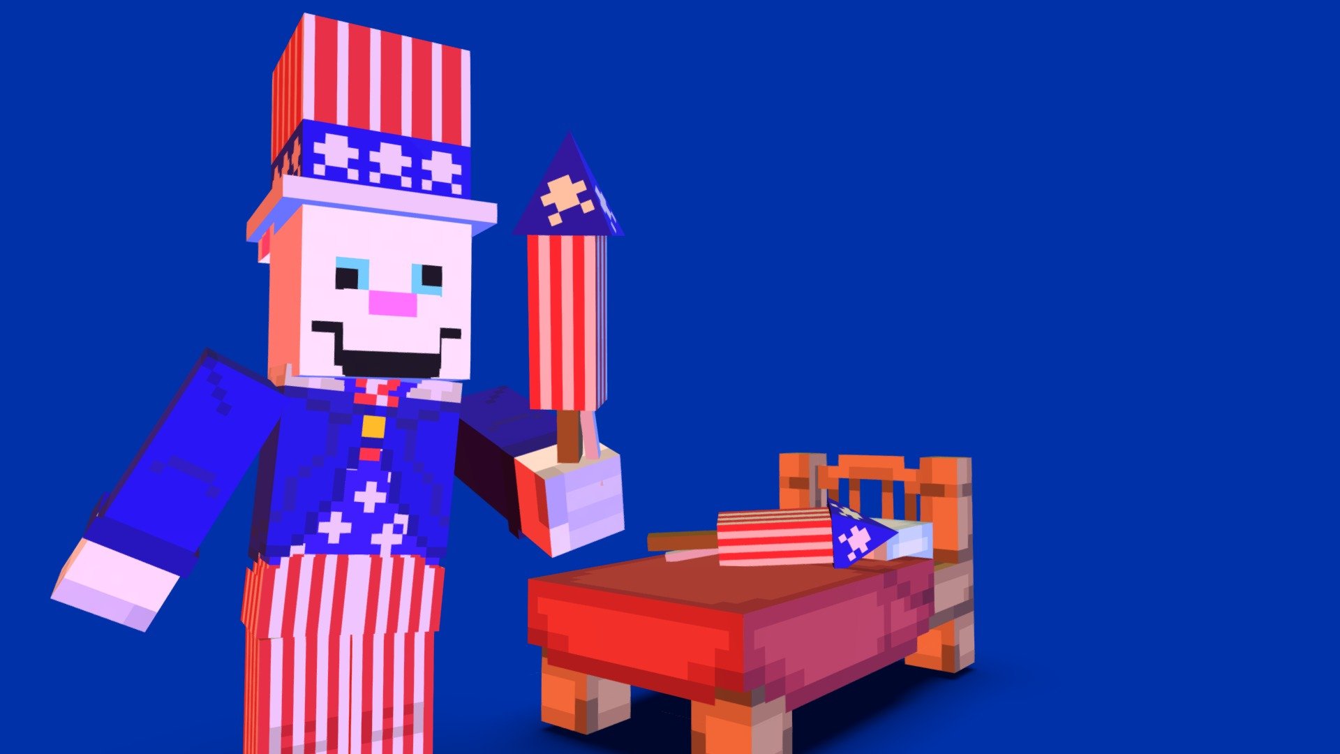 4_july_hive_bedwars_model - Download Free 3D model by Sugarcompoohter ...
