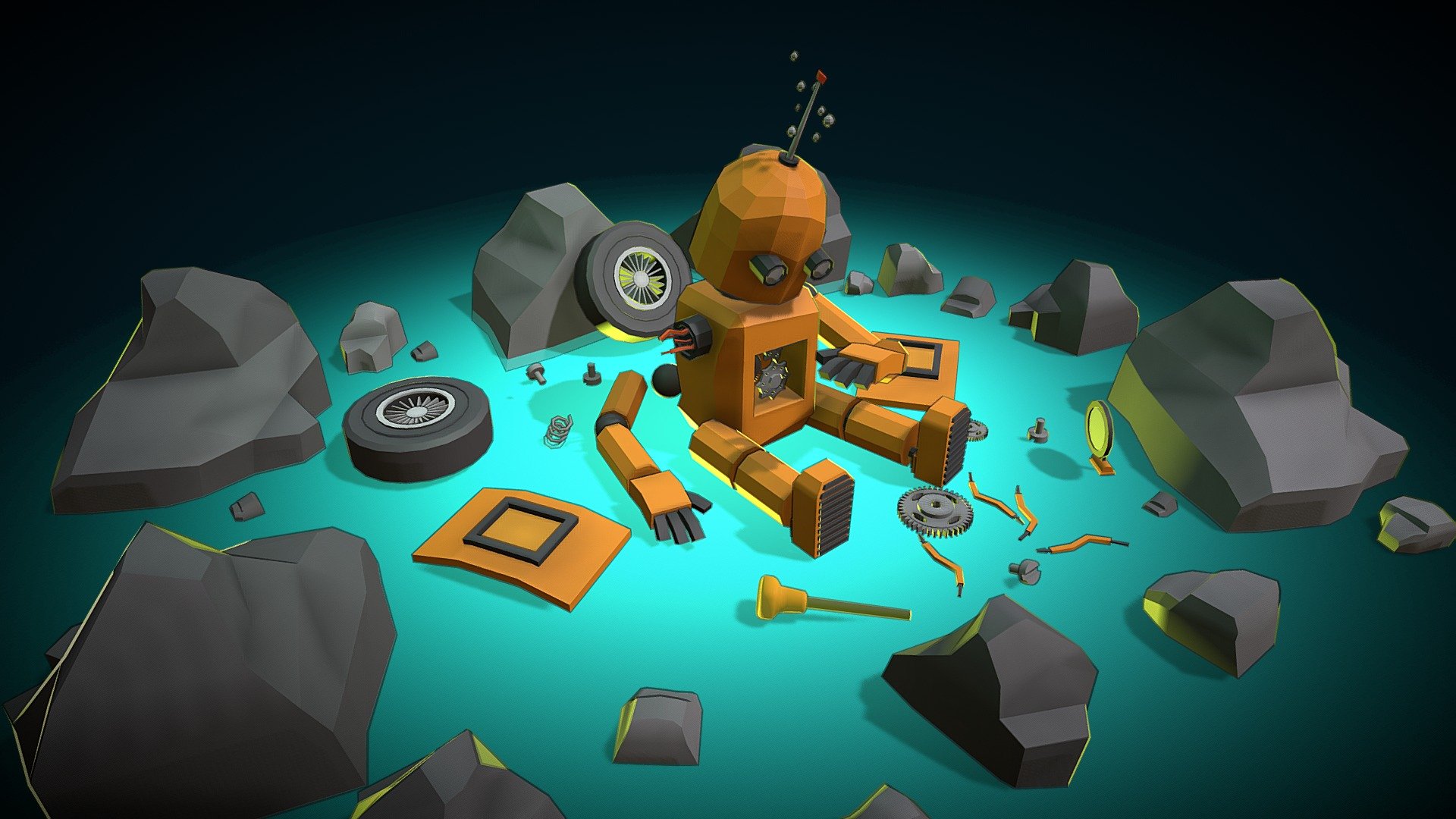 Broken - Download Free 3D model by ananthswamy [7160dc8] - Sketchfab