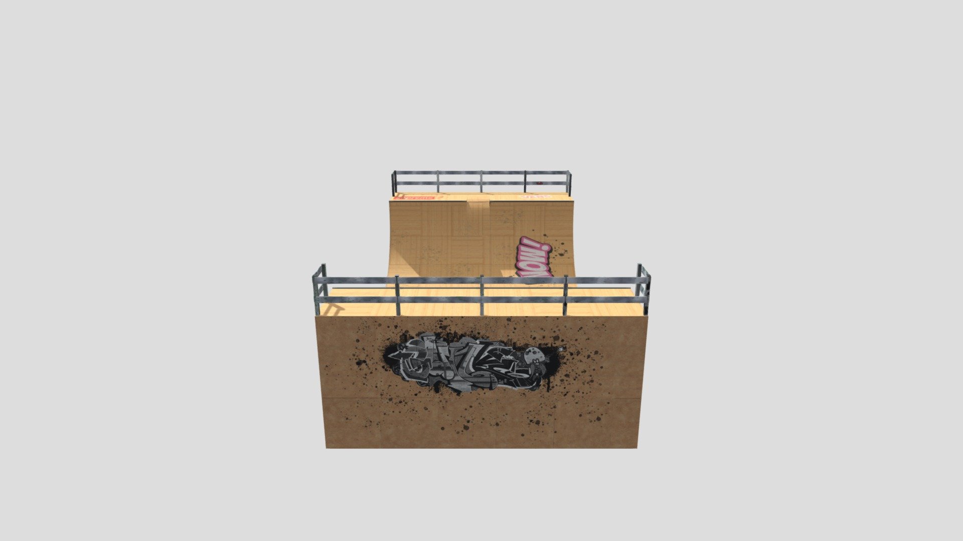 Textured Halfpipe Project - Download Free 3D model by BenRochberg ...
