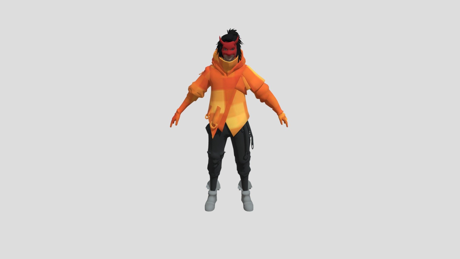 3d-model-free-fire-angel-devil-male - Download Free 3D model by ...