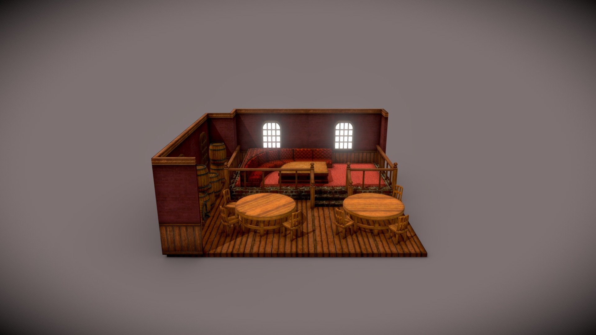 English Pub Scene - 3D model by kahxuanlee [7166ce7] - Sketchfab