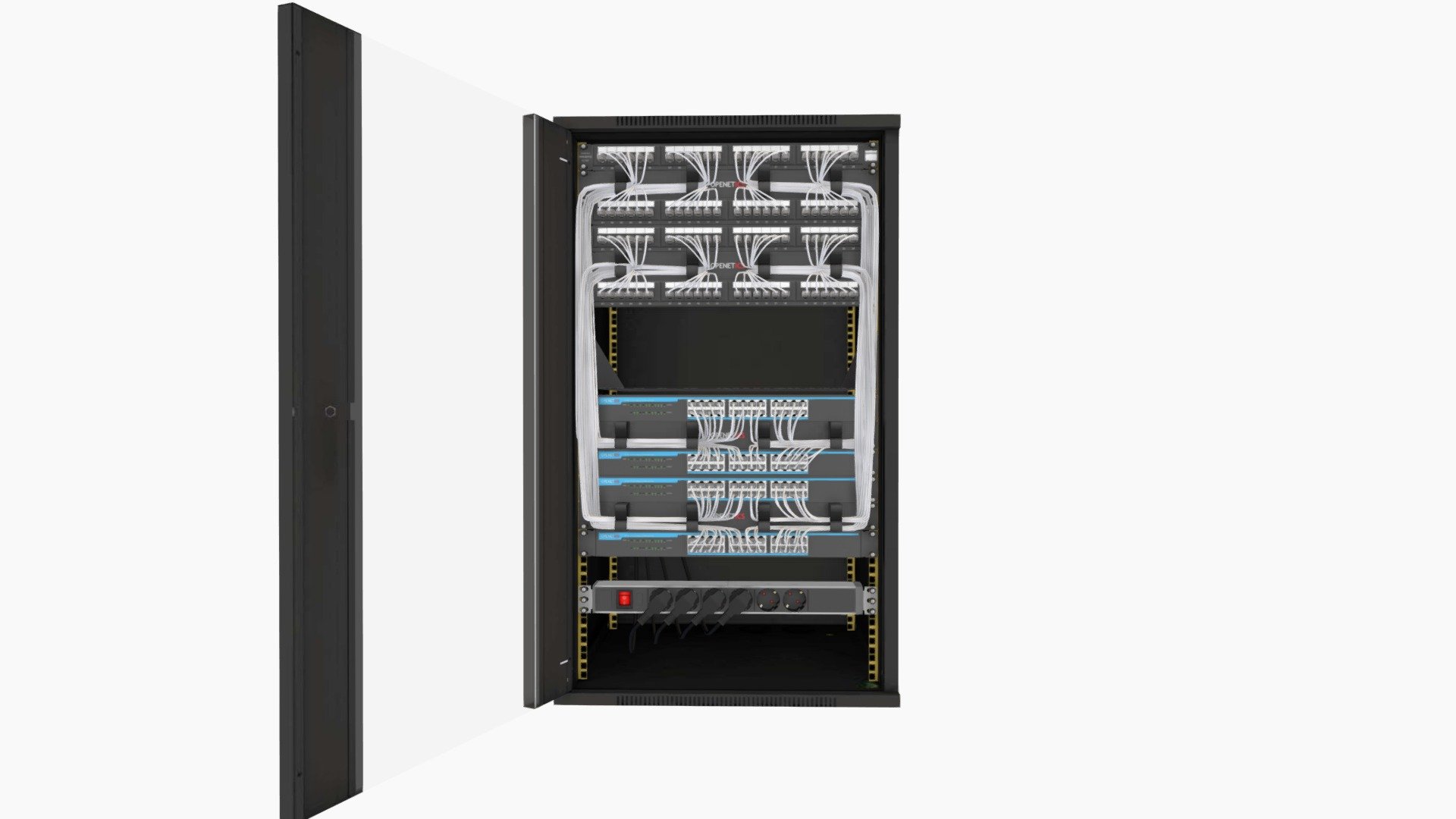 OPENETICS - UniRack 20U - 3D model by OPENETICS [7167782] - Sketchfab