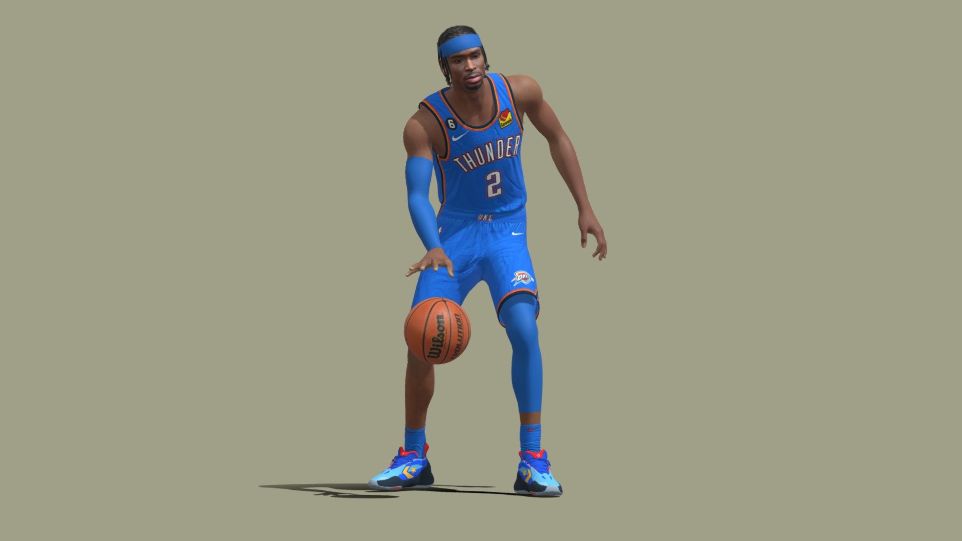 Shai Gilgeous-Alexander Oklahoma City Thunder - 3D model by 3dpassion.net [716a2e2] - Sketchfab