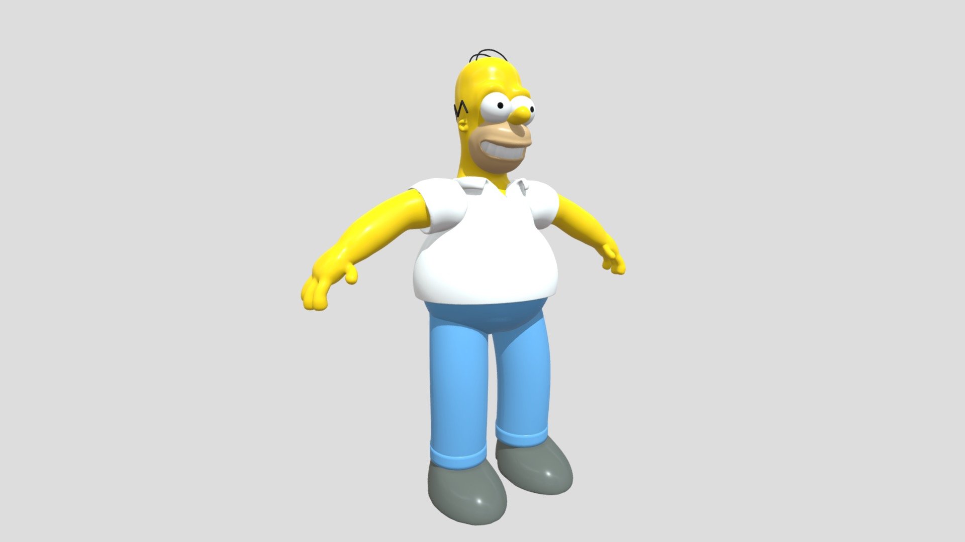 Homer Simpson - 3D model by HopeTohme [716d282] - Sketchfab