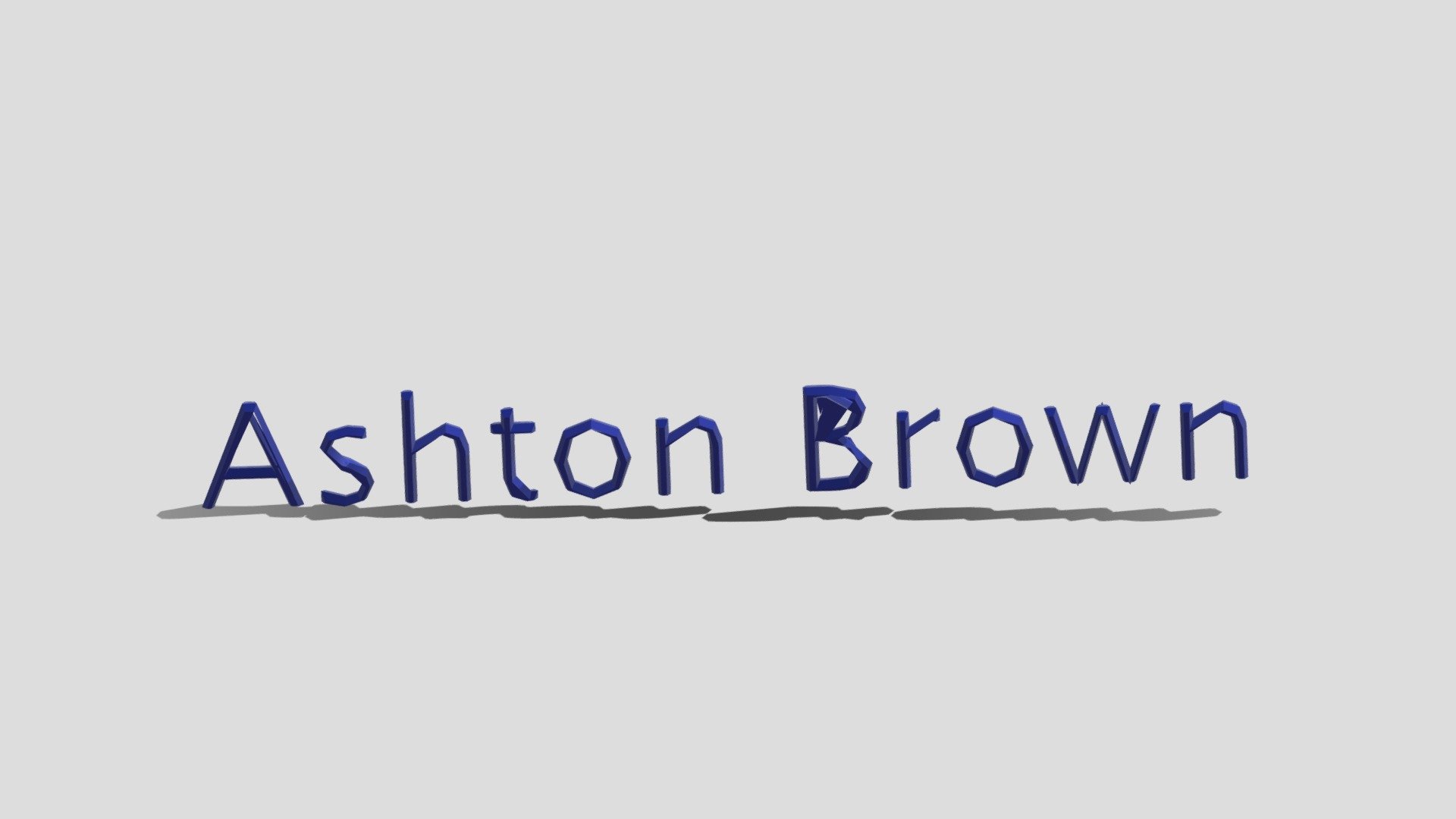 ashtonbrown signature - 3D model by Ashton Brown (@Proggobeat) [716db4f] - Sketchfab
