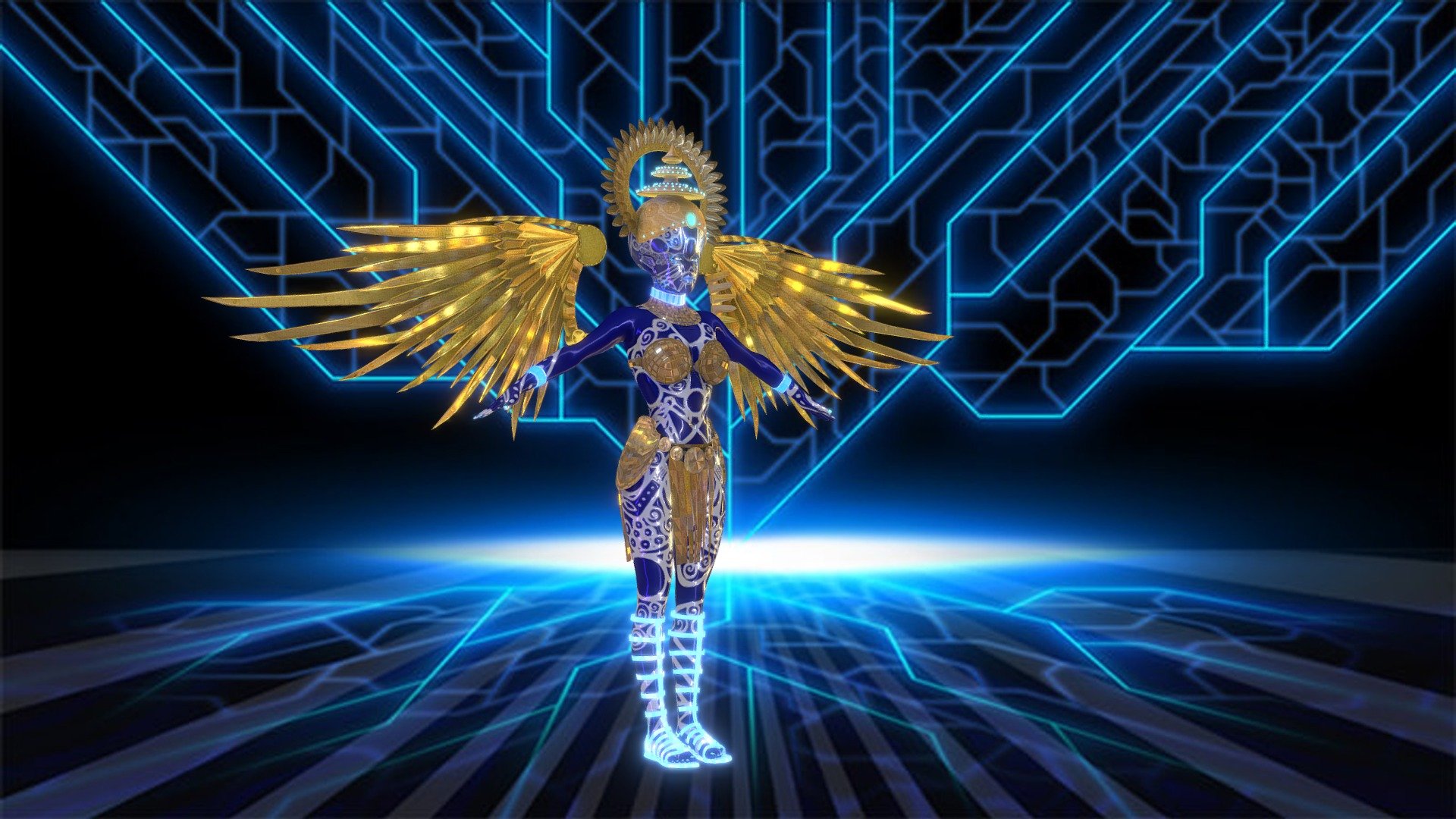 Alien Angel - Download Free 3D model by Miguelangelo Rosario ...
