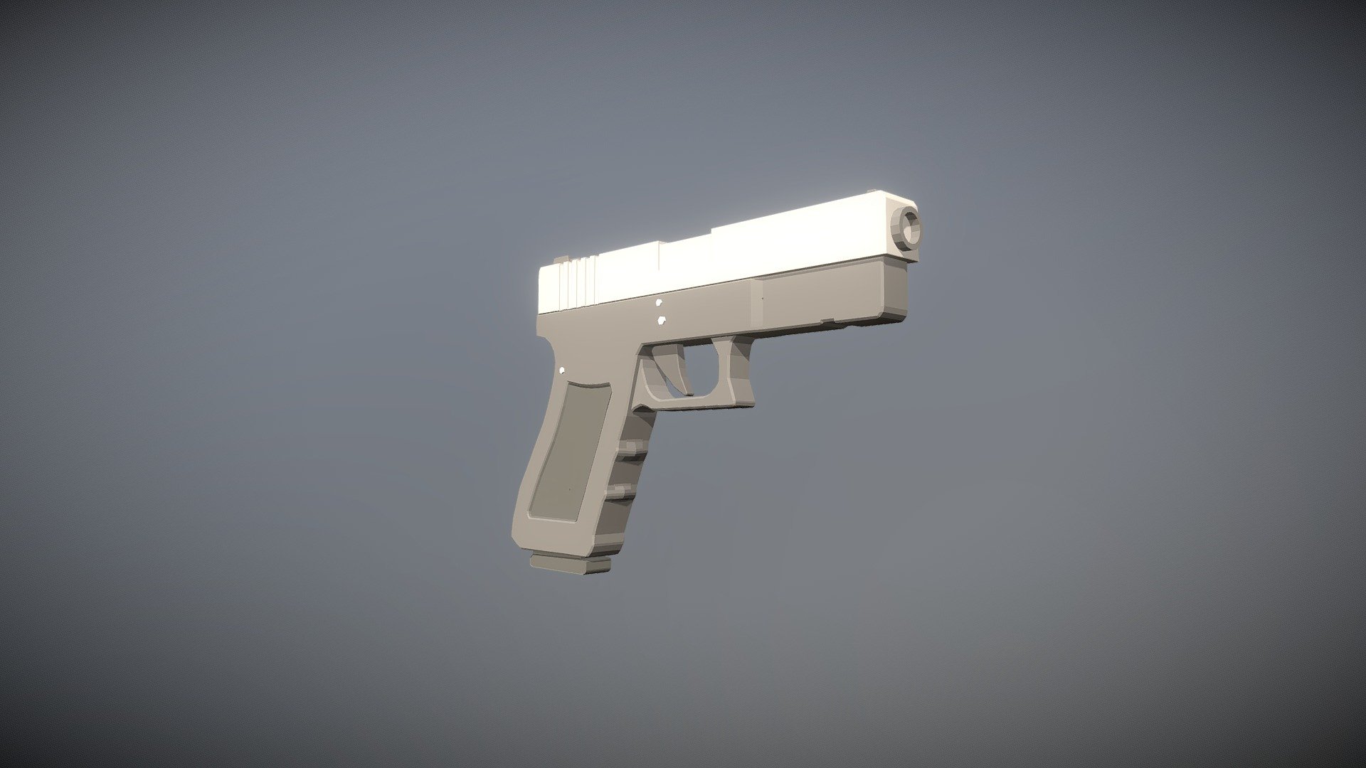 Low Poly Handgun - Download Free 3D model by Ziad Haitham (@ZiadHaitham ...
