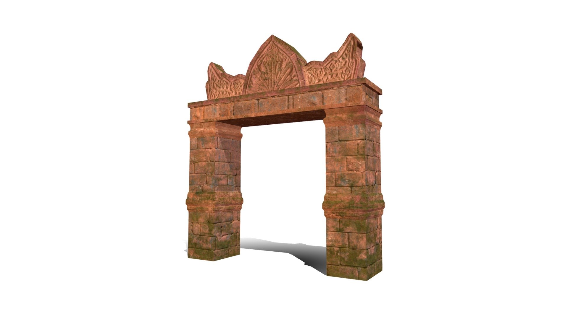 Low Poly Ancient Terracotta Gateway "Gapura" - Download Free 3D model by Nisa Nurul Azizah ...
