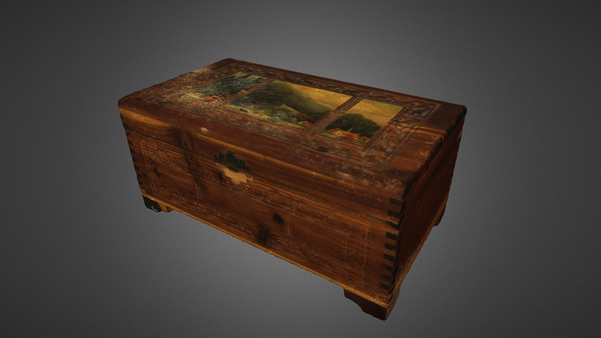 Vintage treasure box - Buy Royalty Free 3D model by Reo Creative ...