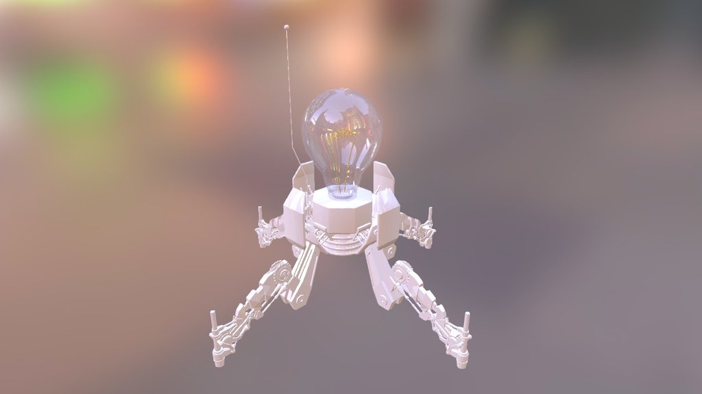 ROBOT-Light - 3D model by LEROY Olivier (@barlstreg) [71705a9] - Sketchfab