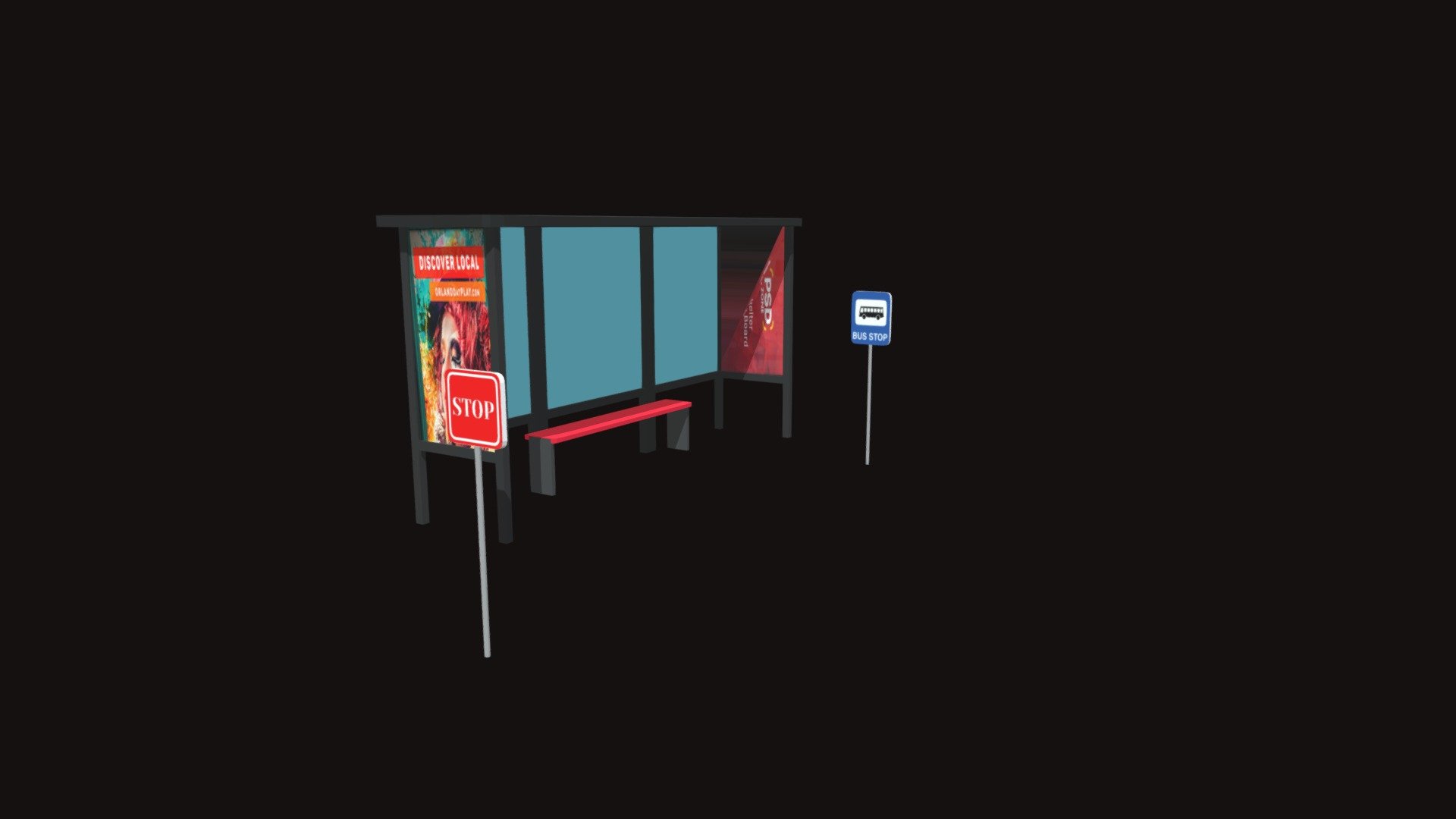 BUS STOP - Buy Royalty Free 3D model by 3D Artist 1 (@hamidra7a ...
