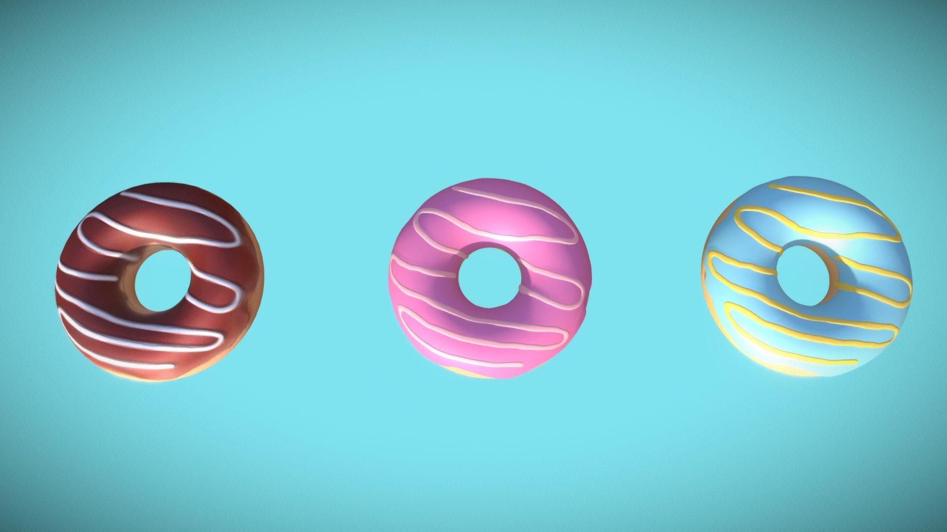 Donut - Download Free 3D model by Kateryna (@nkkateruna) [7175992 ...