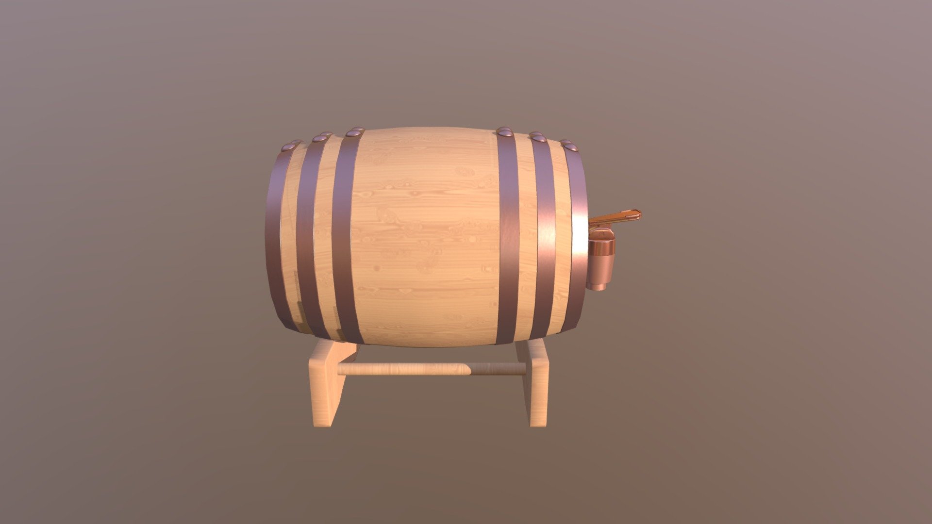 Barrel w/ texture - Download Free 3D model by Kyle Burton ...