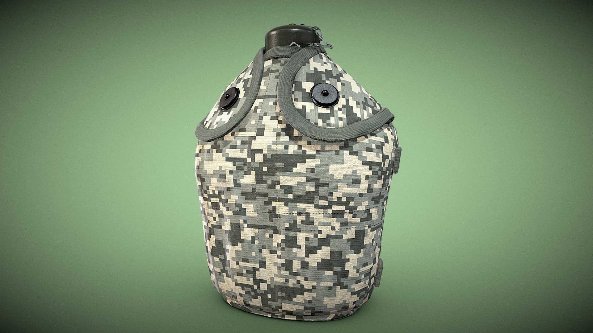 Military/Tactical Cover Bag Bottle Pouch_02 - Download Free 3D model by ...