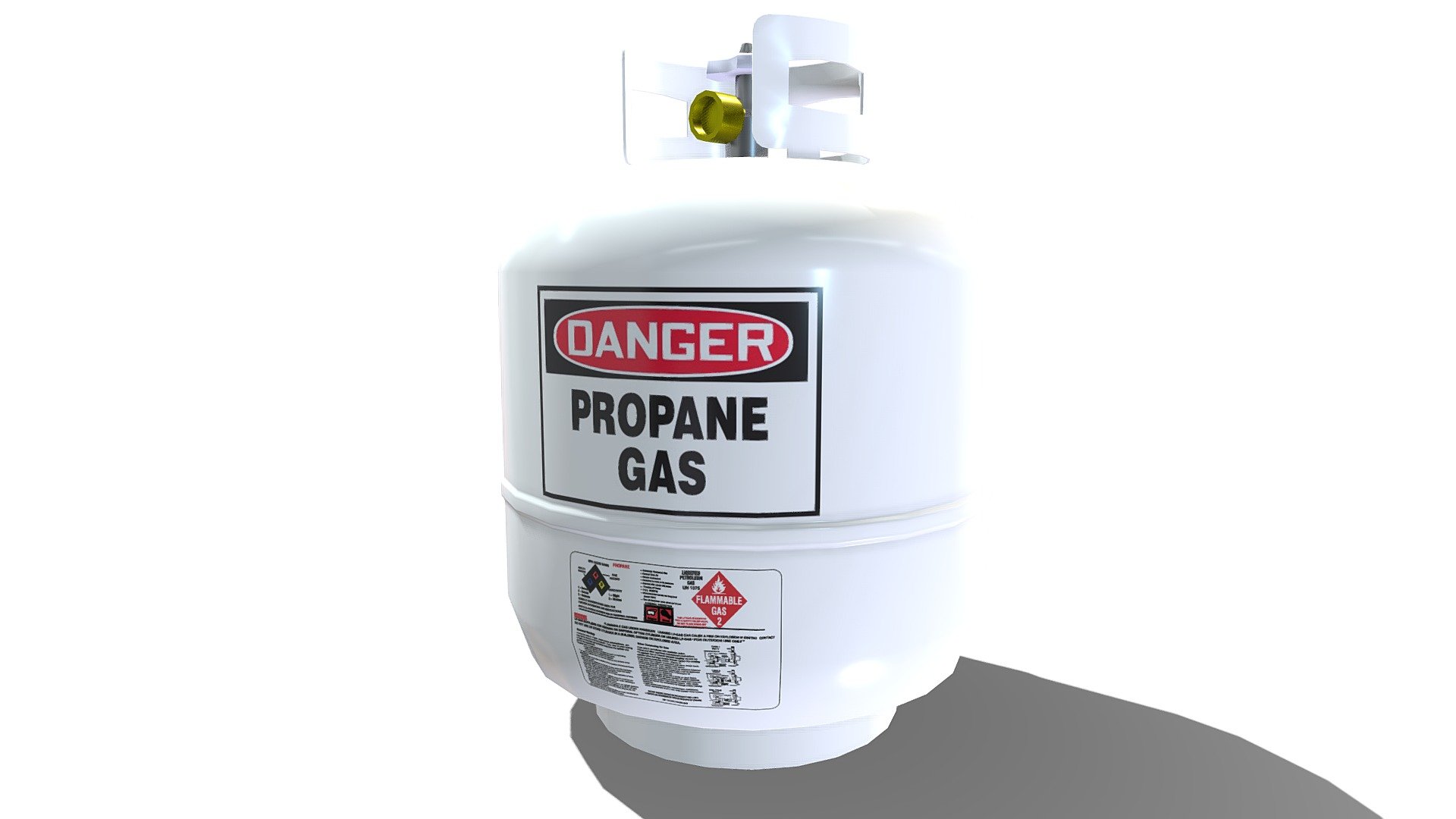 Propane Gas Tank / Cylinder / Canister - Buy Royalty Free 3D model by ...