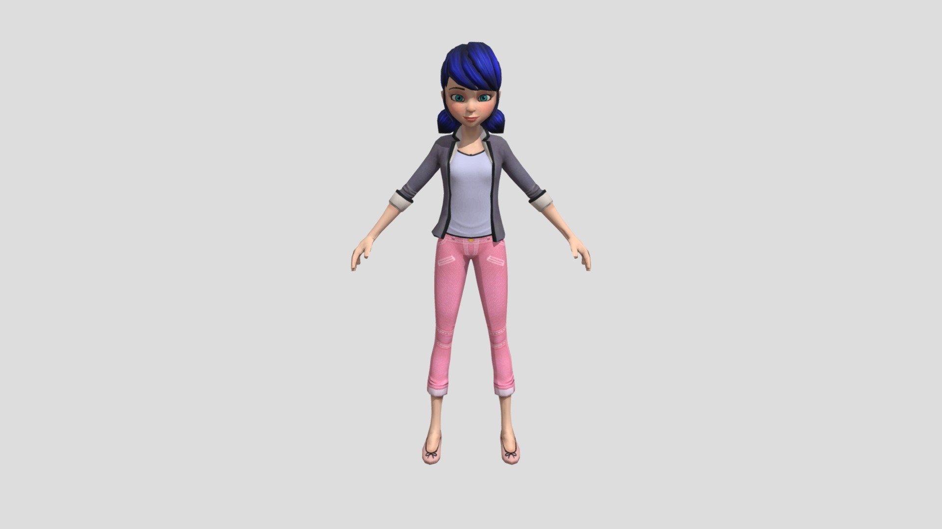 Miraculous Ladybug & Cat Noir Marinette - Download Free 3D model by ...