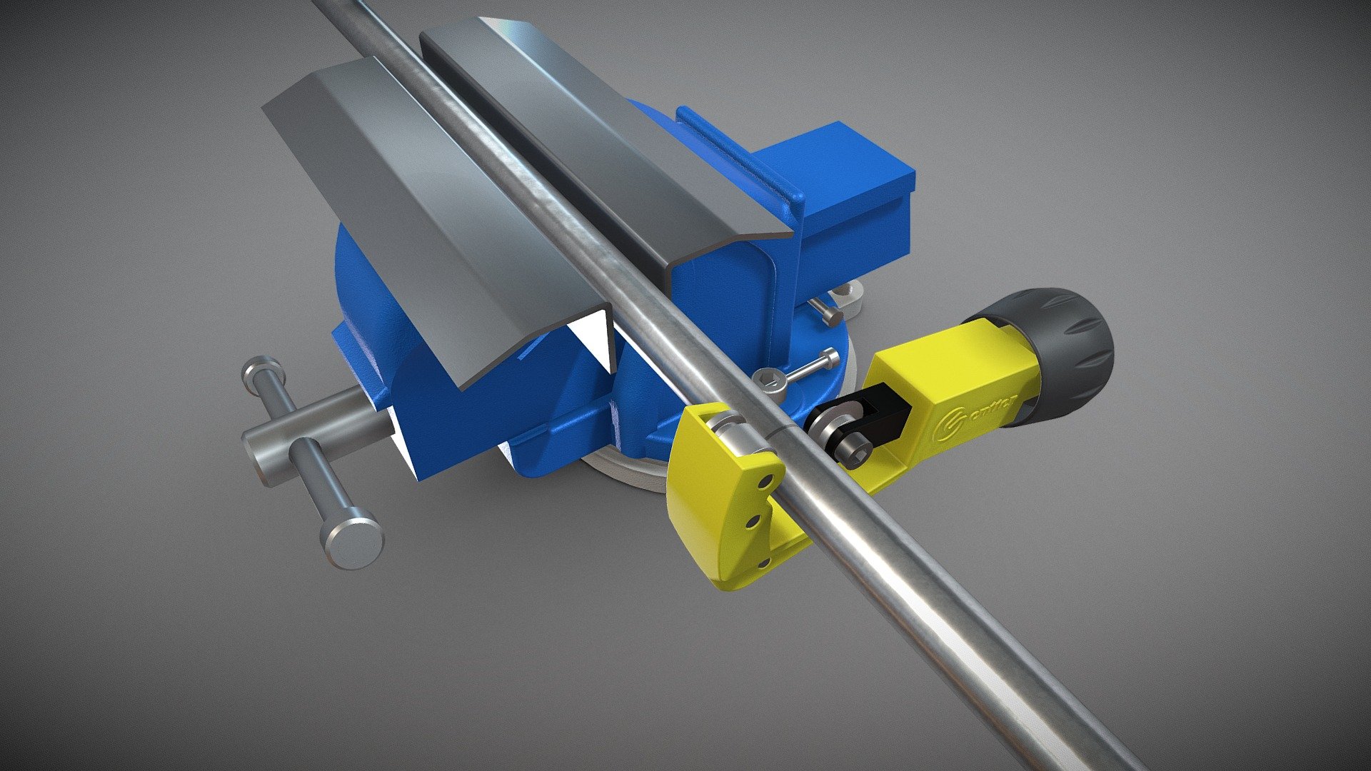 CV-buis met pijpsnijder | CV-letters - 3D model by Stichting Consortium ...